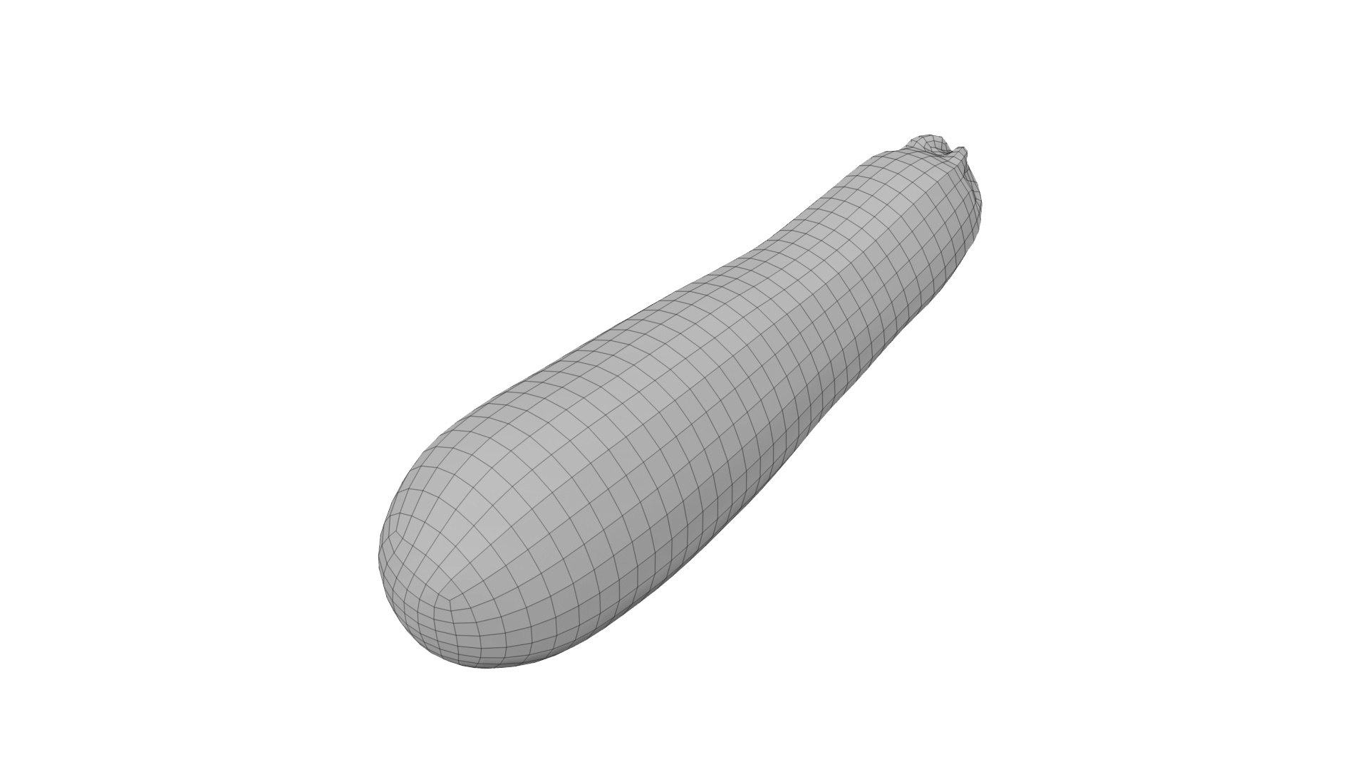 3D Zucchini Cucurbita pepo - Extreme Definition 3D Scanned model ...