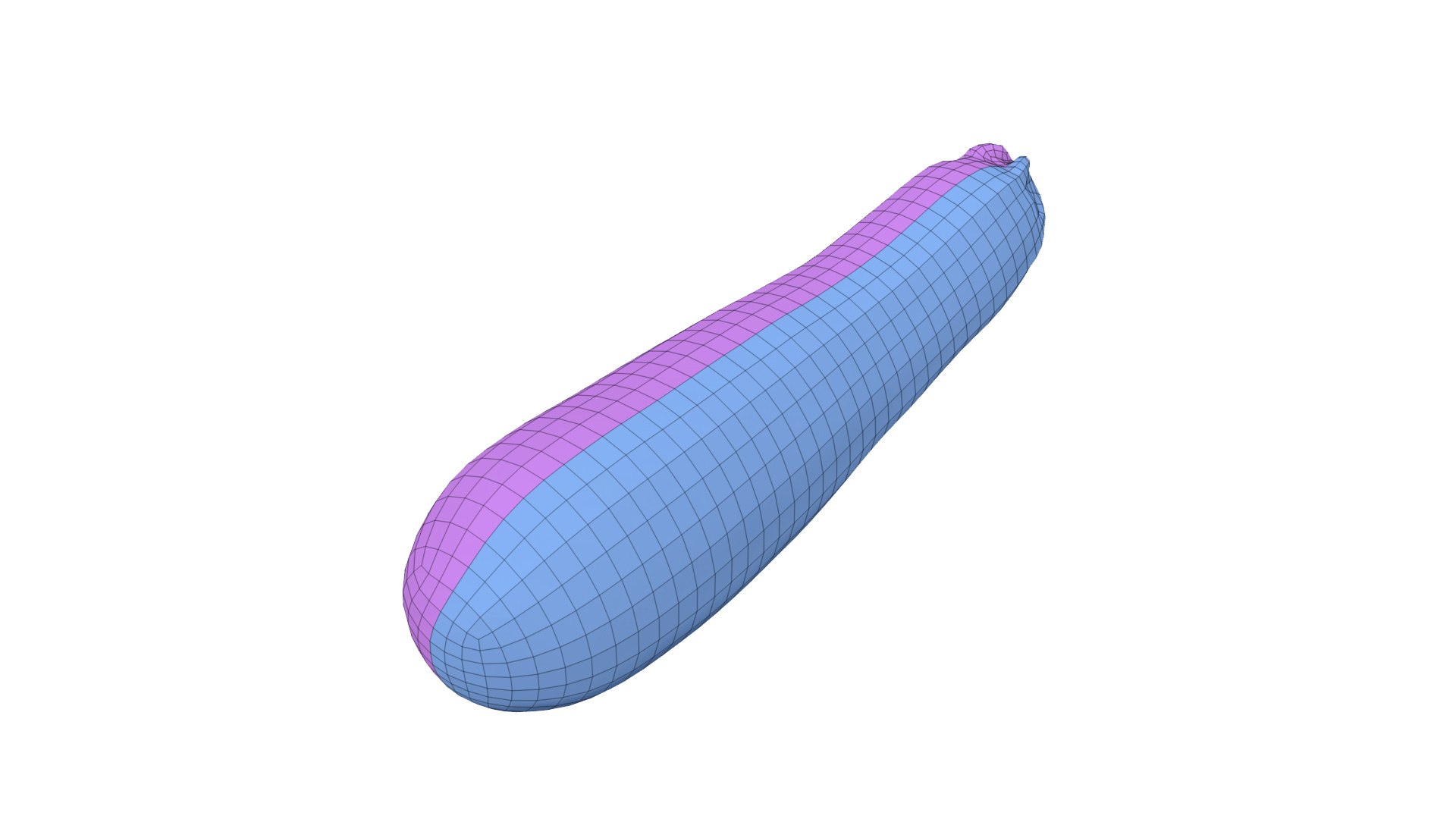3D Zucchini Cucurbita pepo - Extreme Definition 3D Scanned model ...