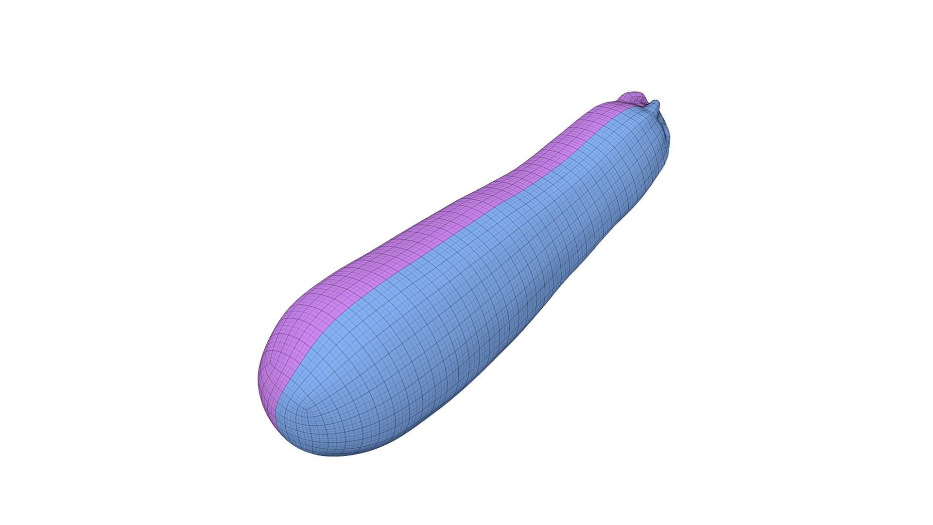 3D Zucchini Cucurbita pepo - Extreme Definition 3D Scanned model ...