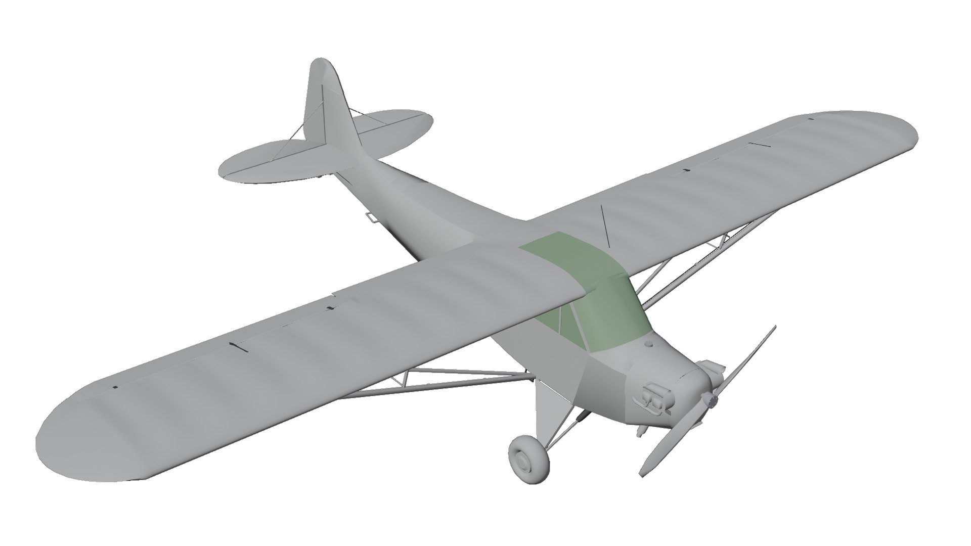 Piper J-3 Cub - TurboSquid 2326155