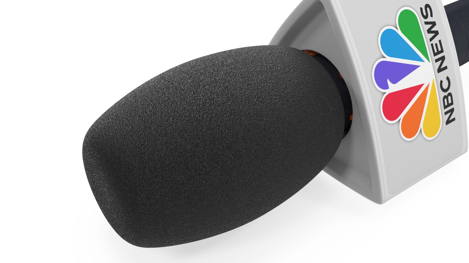 3D NBC News Handheld Microphone Triangular model - TurboSquid 2169064