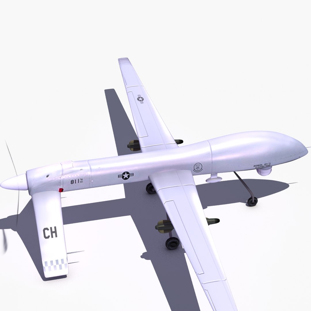 Rq1 Predator Drone Uavs 3d 3ds