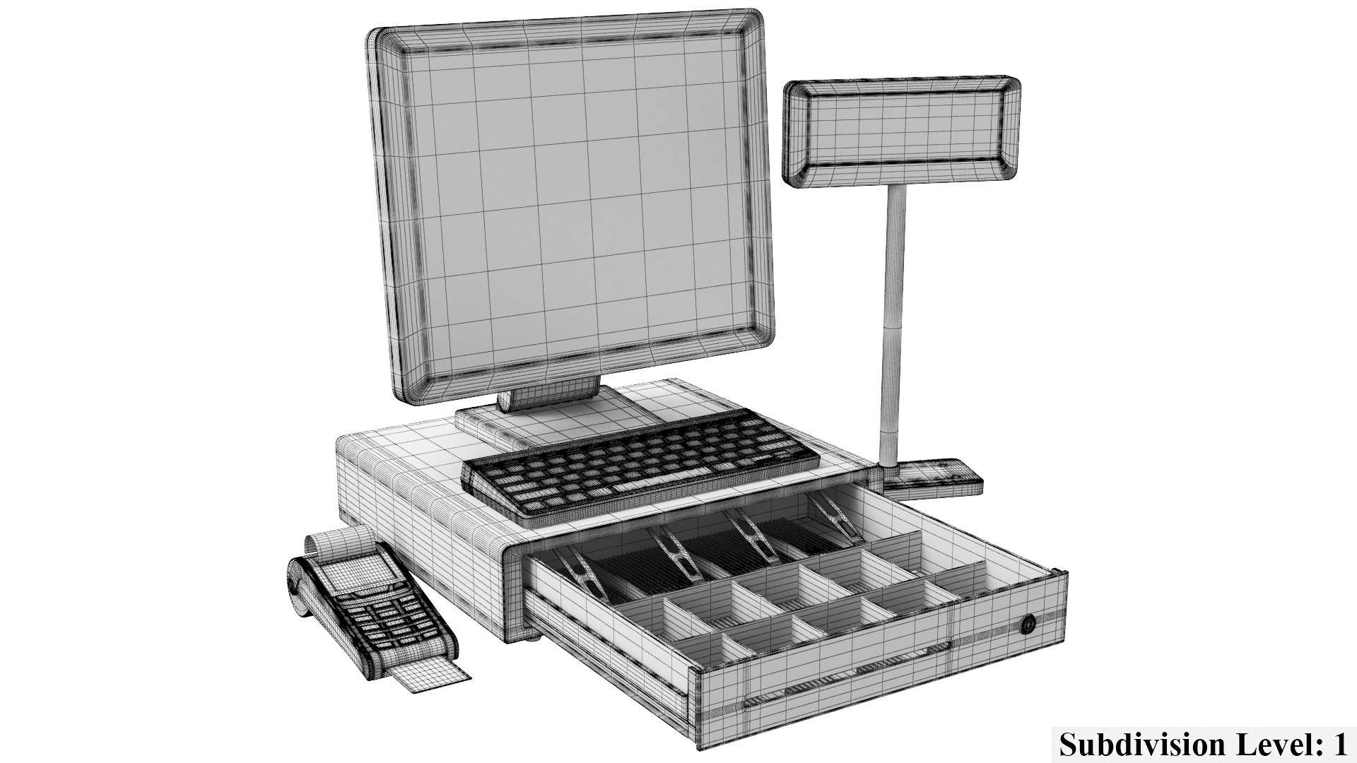 Fast food counter 3D model - TurboSquid 1494235