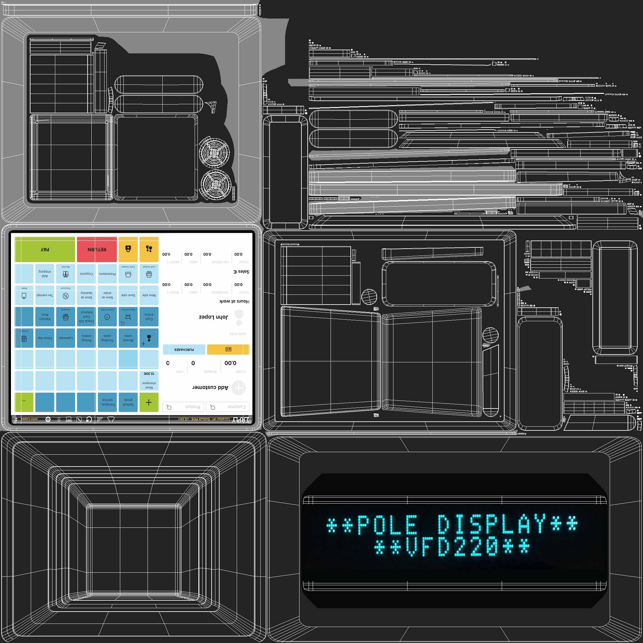 Fast food counter 3D model - TurboSquid 1494235
