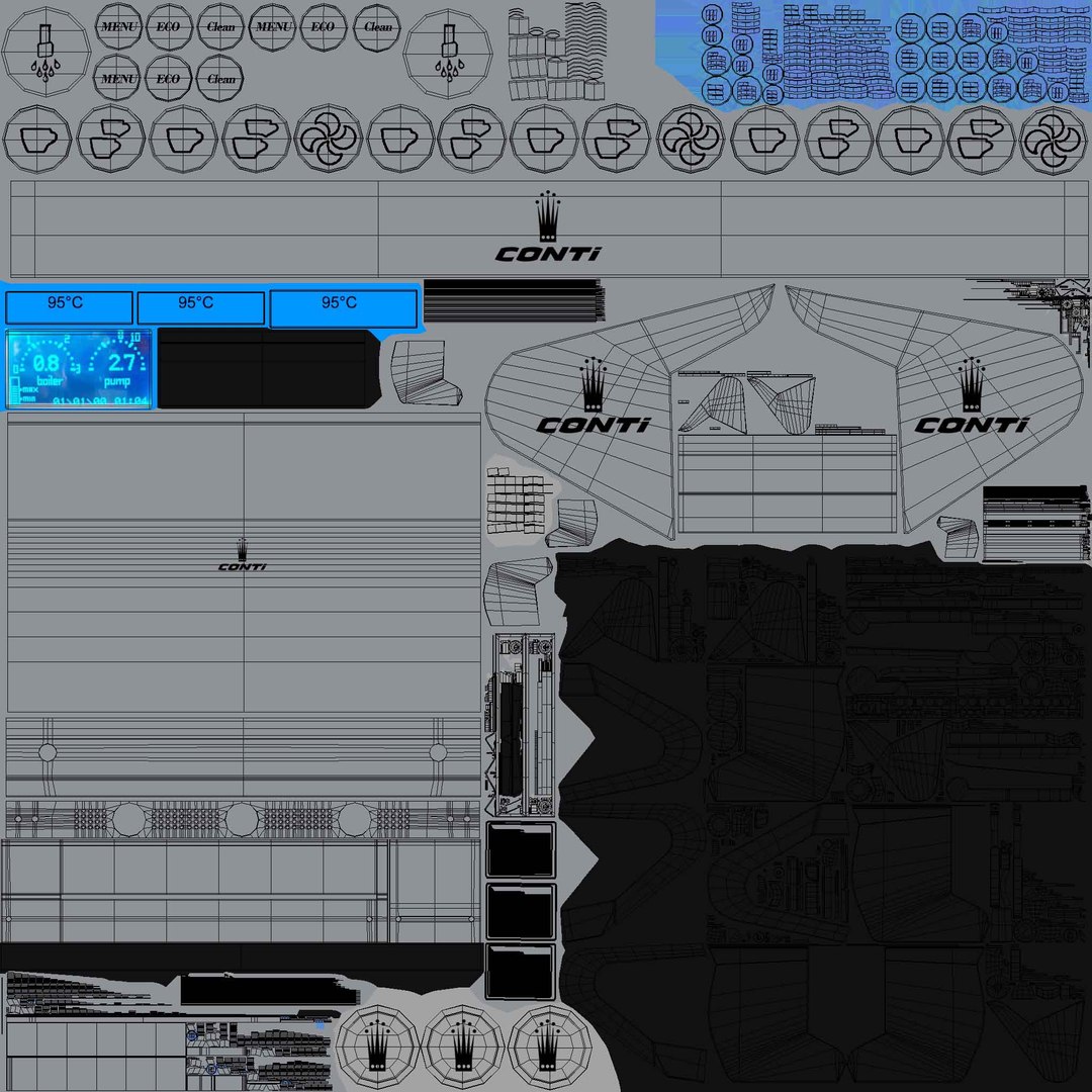 Fast food counter 3D model - TurboSquid 1494235