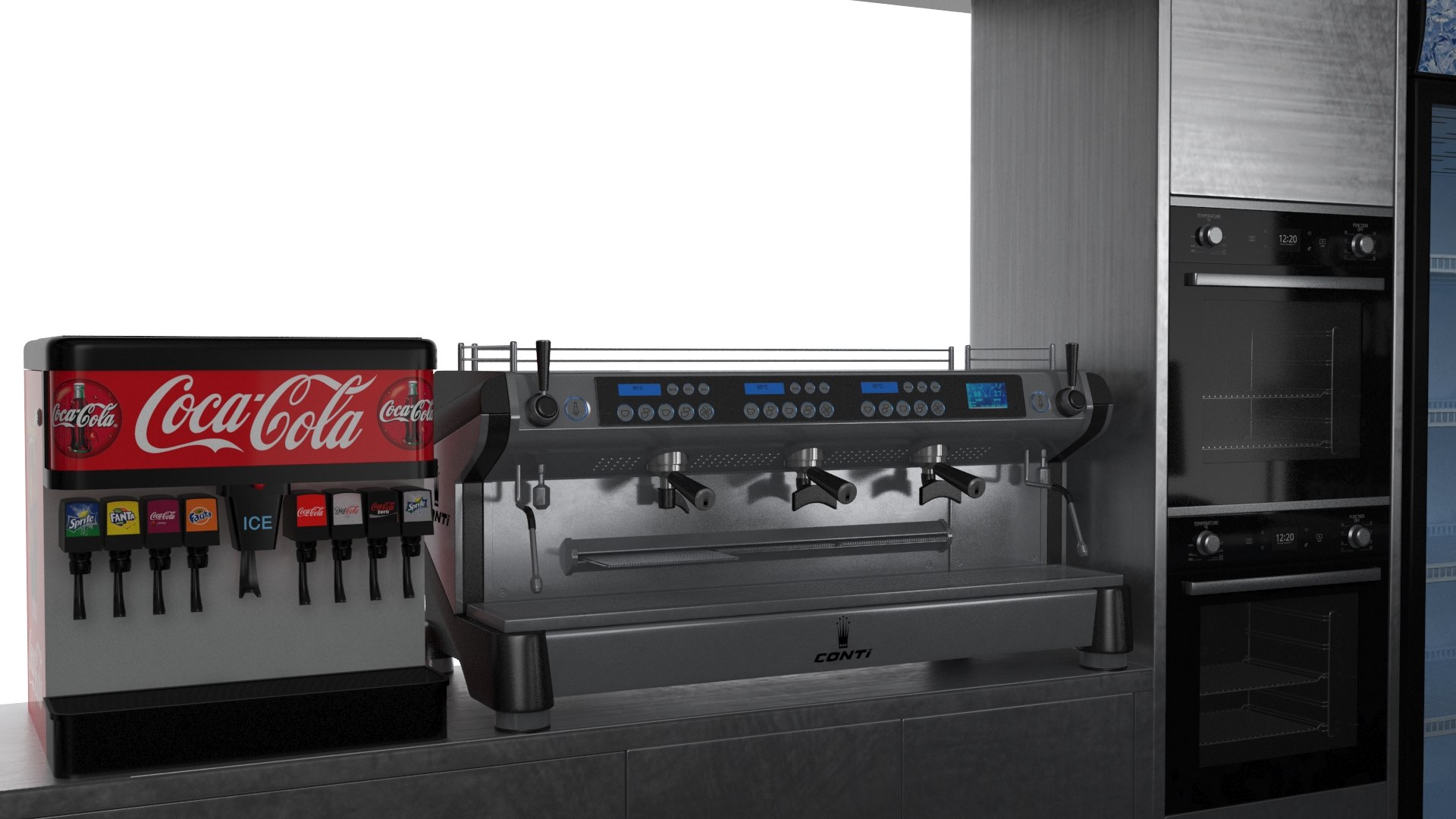 Fast food counter 3D model - TurboSquid 1494235