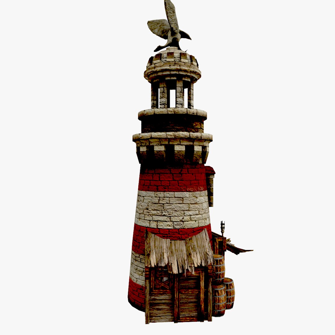 Lighthouse Medieval 3d Model