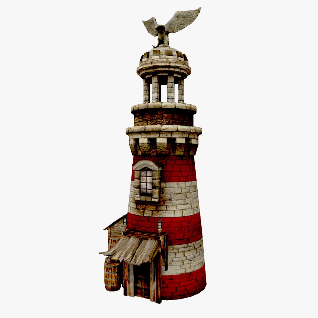 Lighthouse Medieval 3d Model