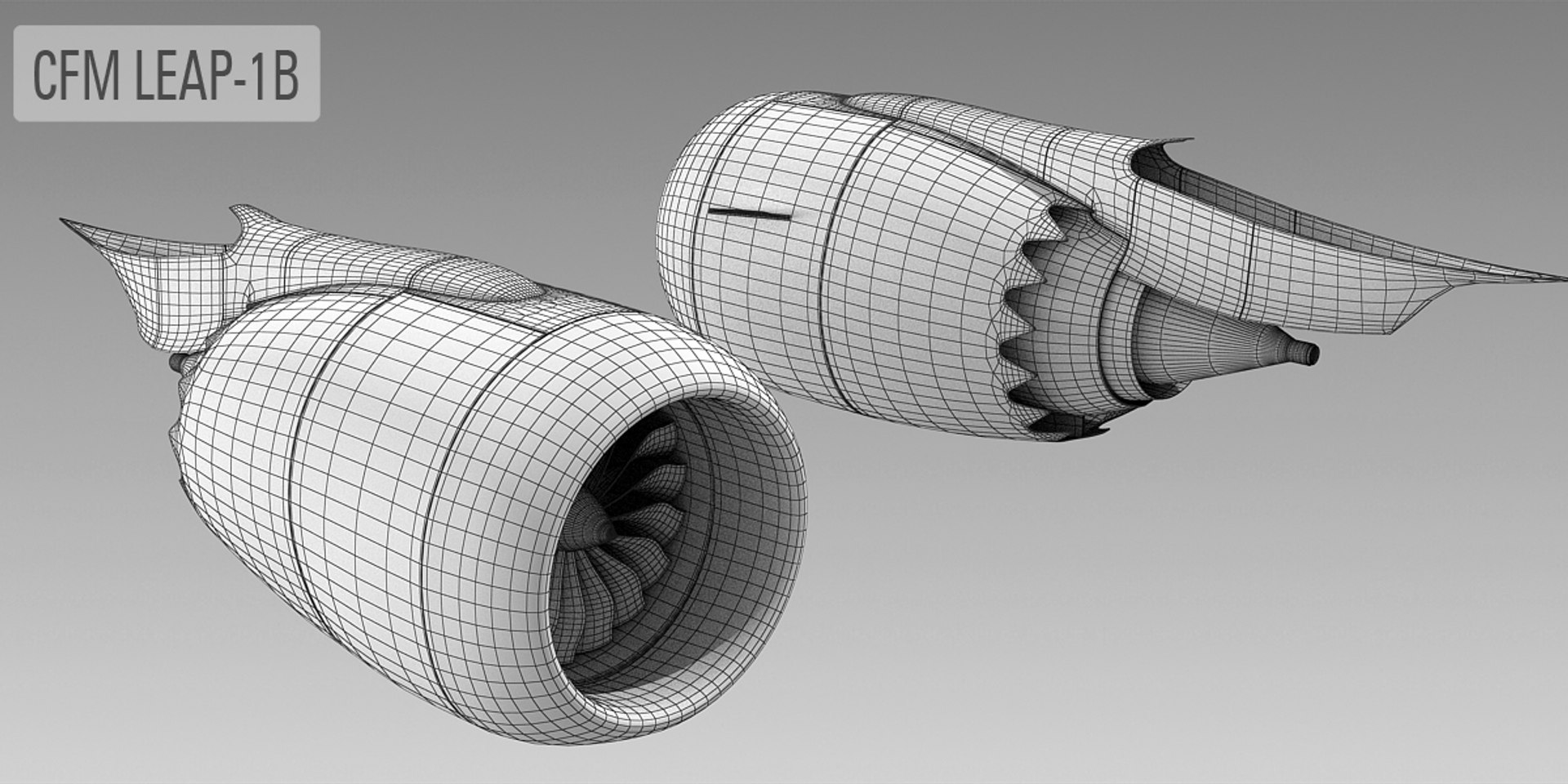 3D Cfm Leap Engines Lite - TurboSquid 1226159