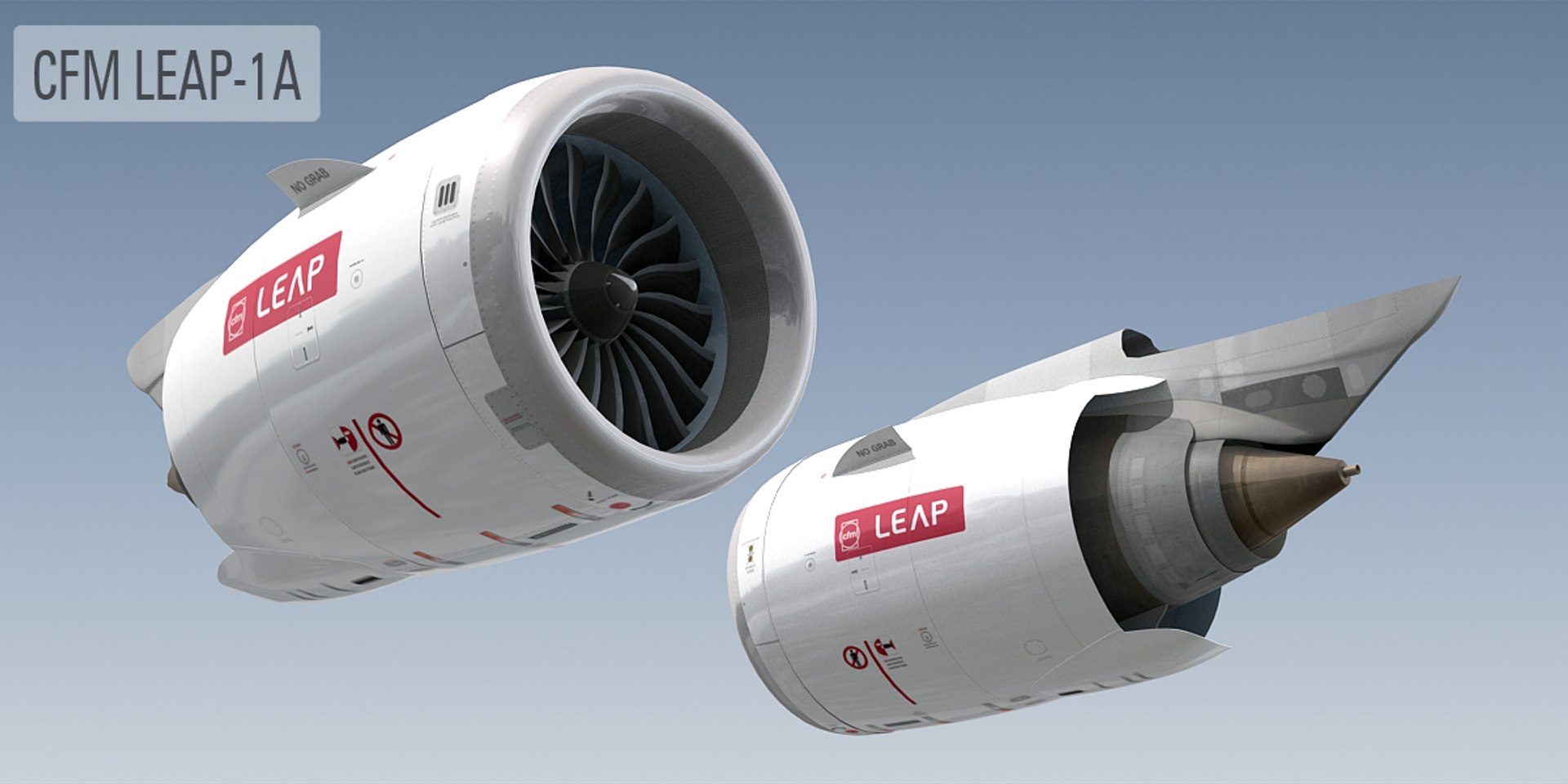 3D Cfm Leap Engines Lite - TurboSquid 1226159