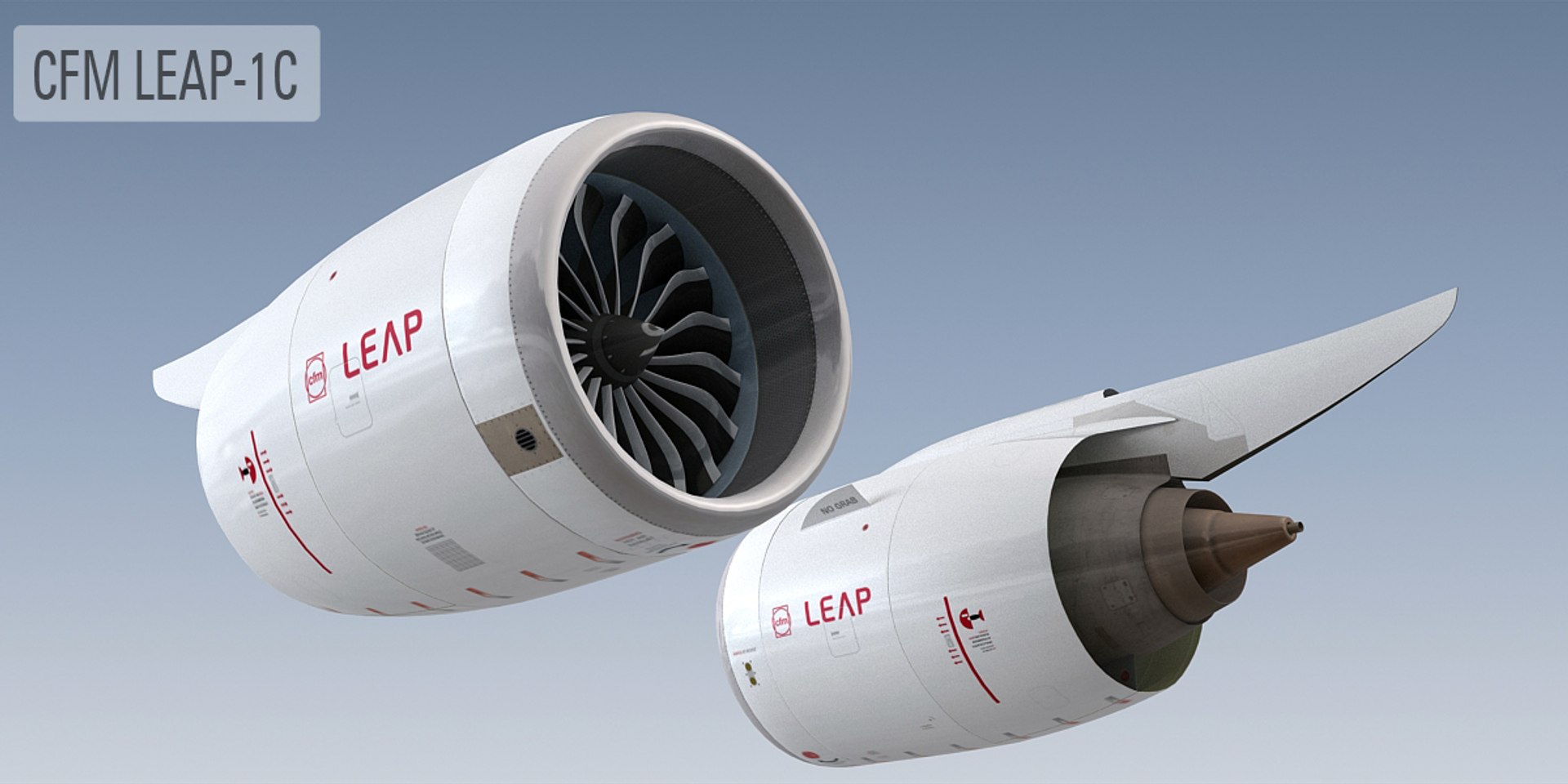 3D Cfm Leap Engines Lite - TurboSquid 1226159