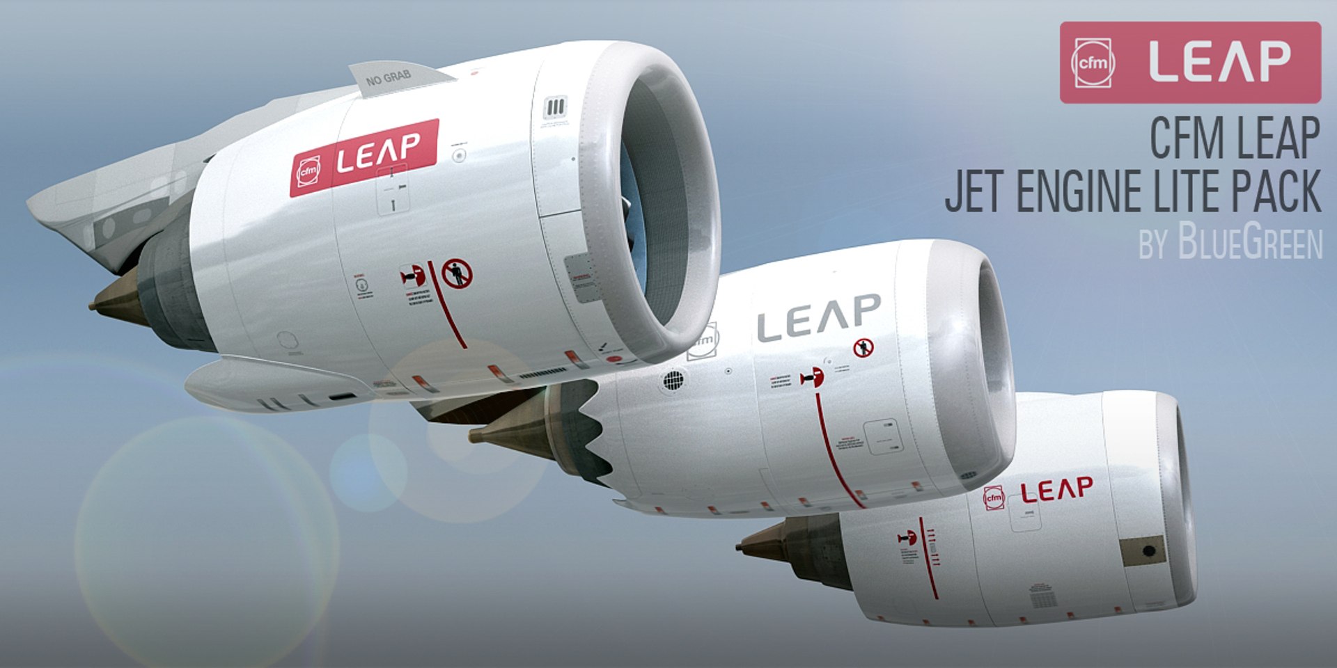 3D Cfm Leap Engines Lite - TurboSquid 1226159