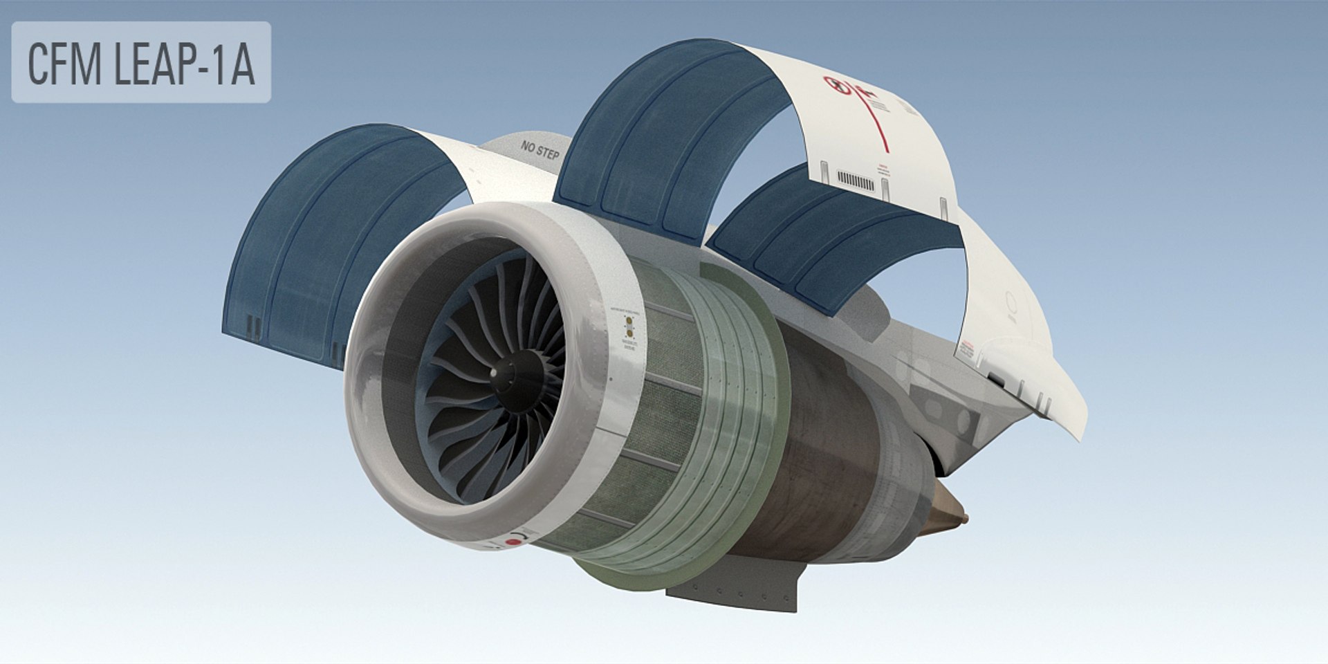 3D Cfm Leap Engines Lite - TurboSquid 1226159