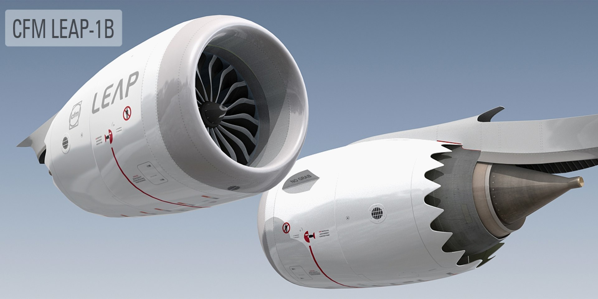 3D Cfm Leap Engines Lite - TurboSquid 1226159