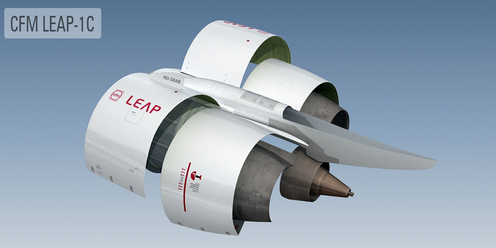3D Cfm Leap Engines Lite - TurboSquid 1226159