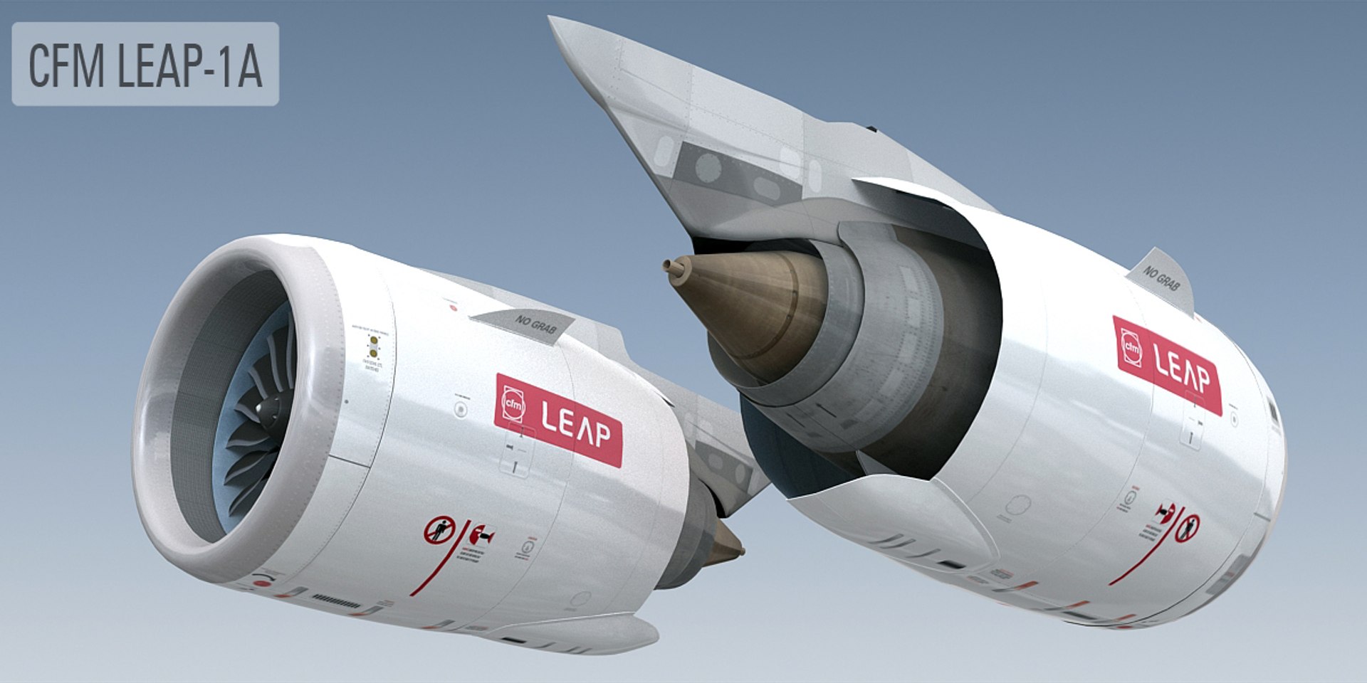 3D Cfm Leap Engines Lite - TurboSquid 1226159