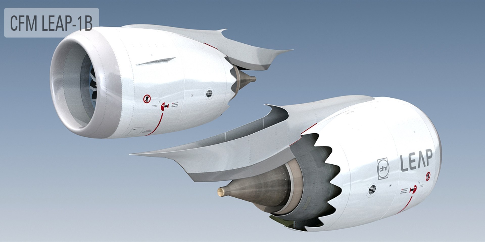 3D Cfm Leap Engines Lite - TurboSquid 1226159