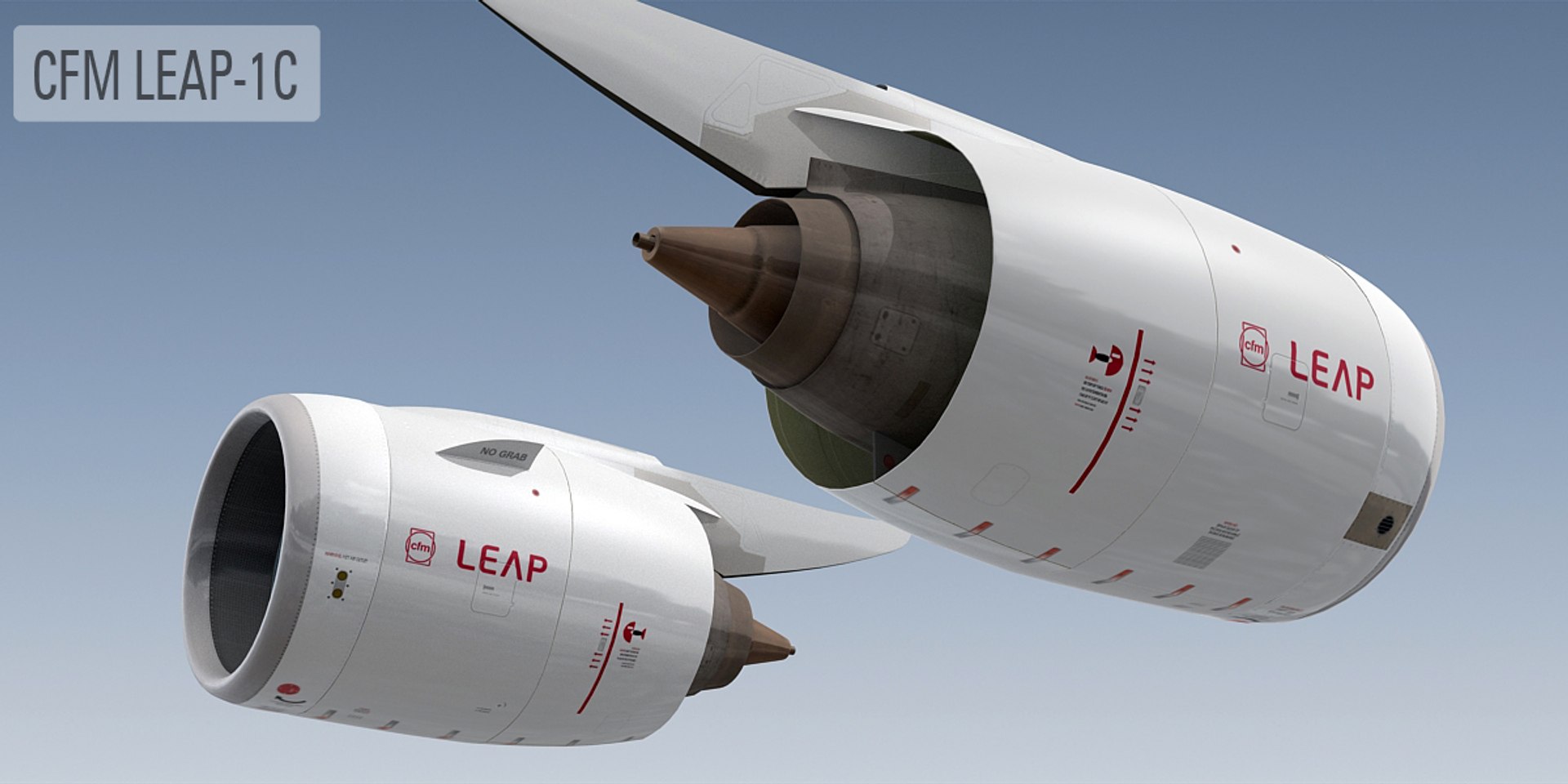 3D Cfm Leap Engines Lite - TurboSquid 1226159