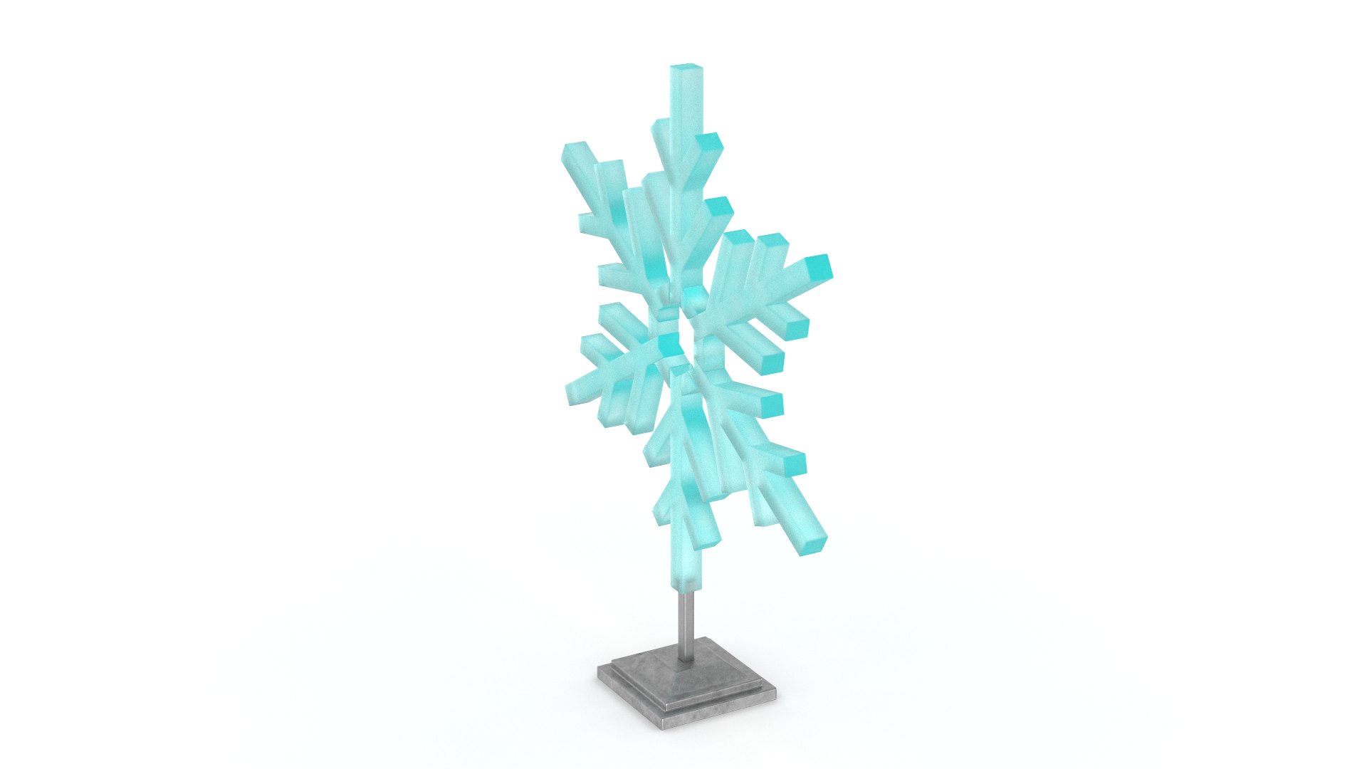 3D Snowflake Model - TurboSquid 2199652