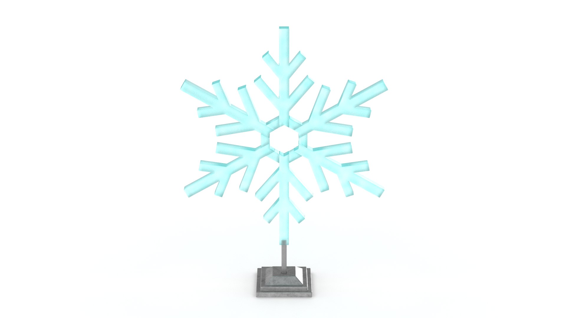 3D Snowflake Model - TurboSquid 2199652