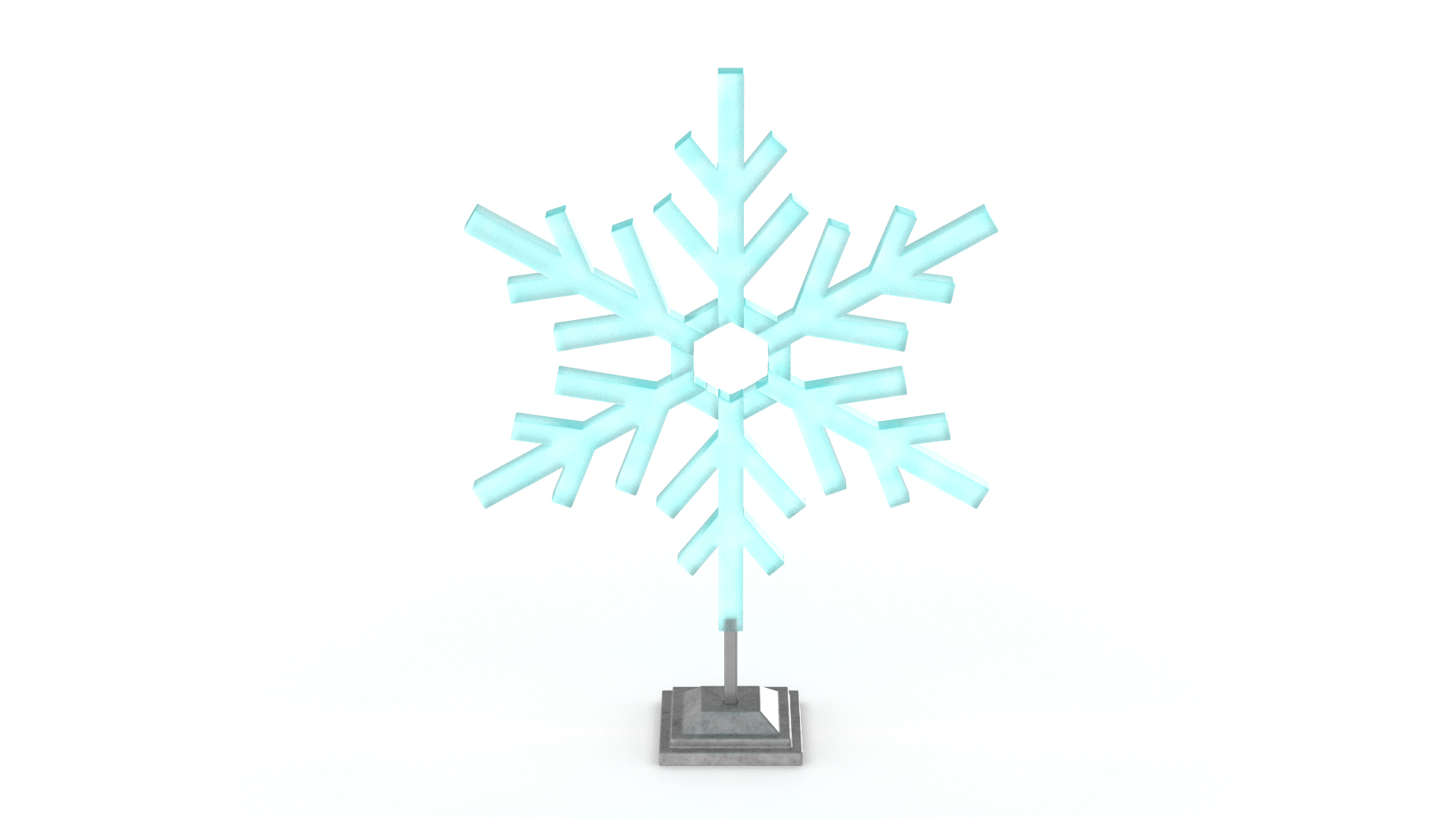 3D Snowflake Model - TurboSquid 2199652