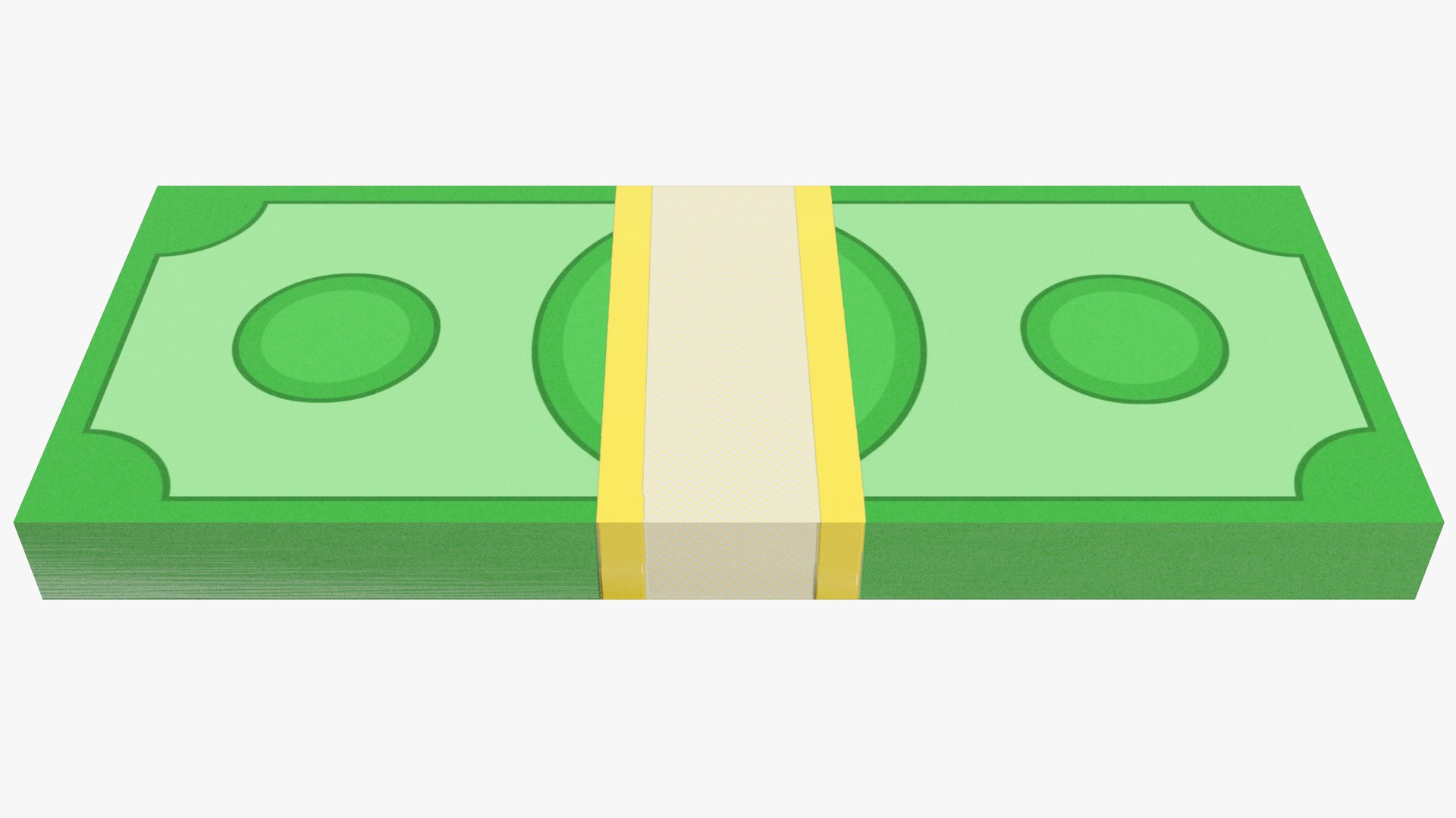 Bunch Of Cartoon Money V1 3D Model - TurboSquid 2018405