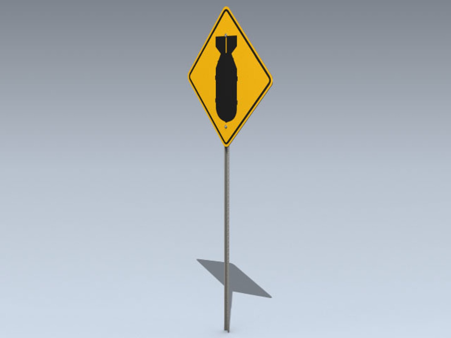 3d Road Sign Bomb
