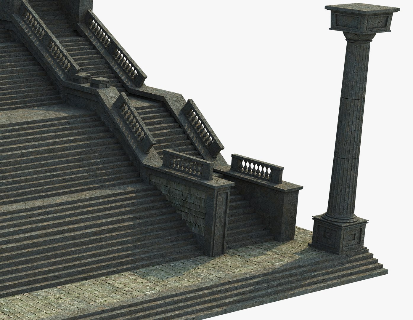 3D Stairs Step Model - TurboSquid 1689433