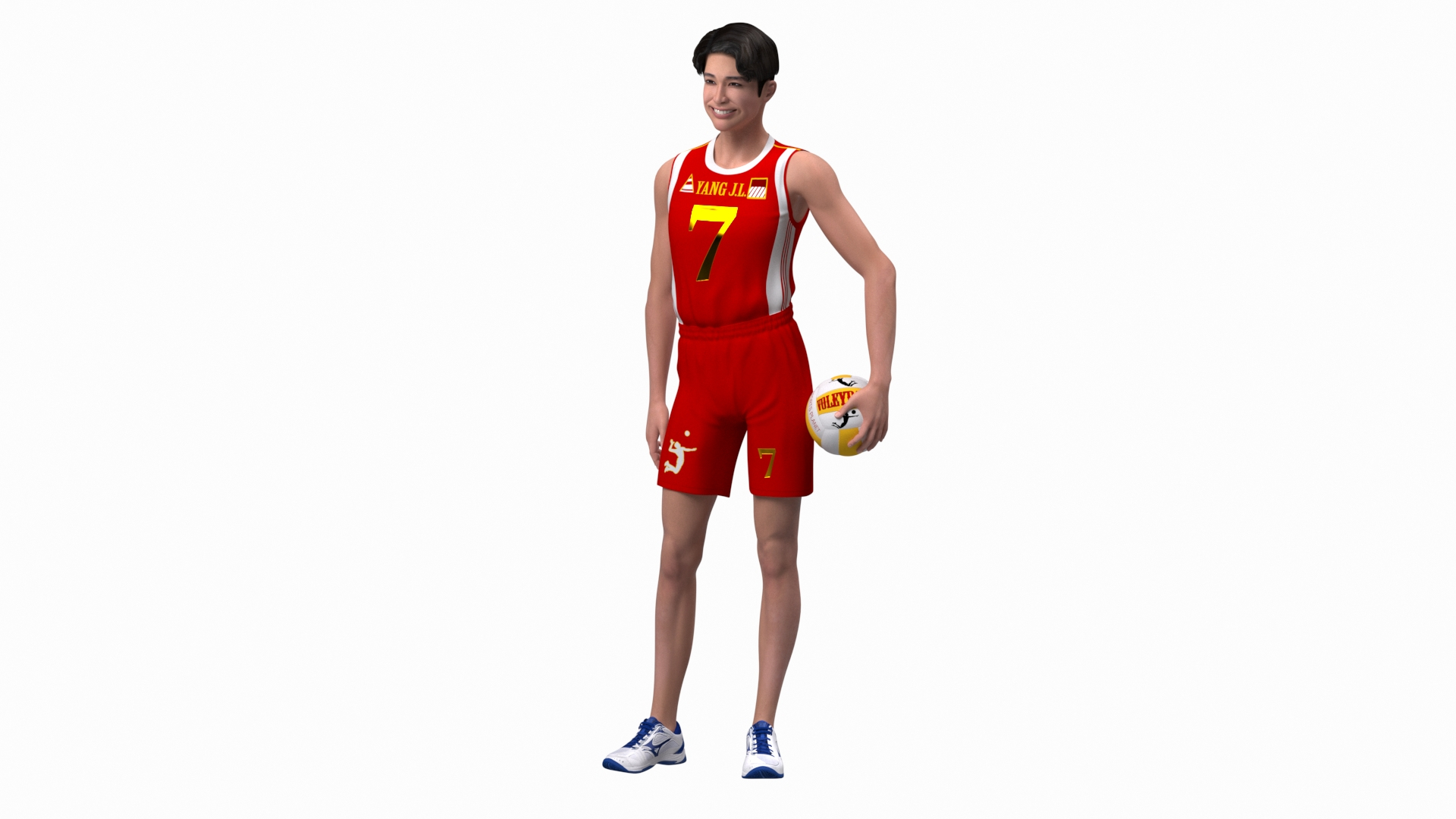 Chinese Volleyball Player 3D Model - TurboSquid 1865746