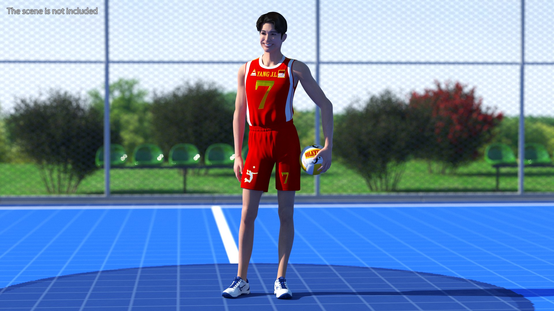 Chinese Volleyball Player 3D Model - TurboSquid 1865746