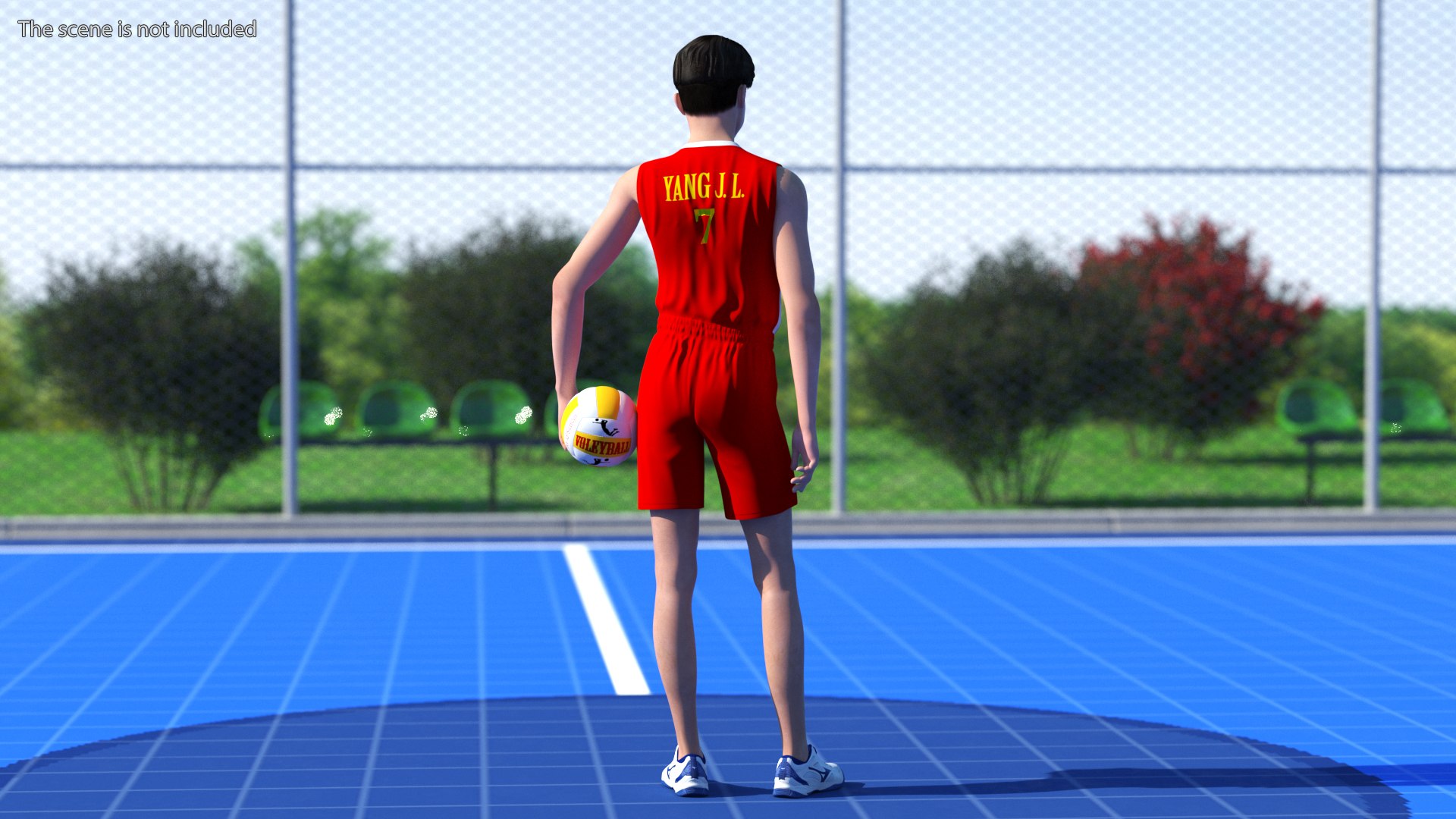 Chinese Volleyball Player 3D Model - TurboSquid 1865746