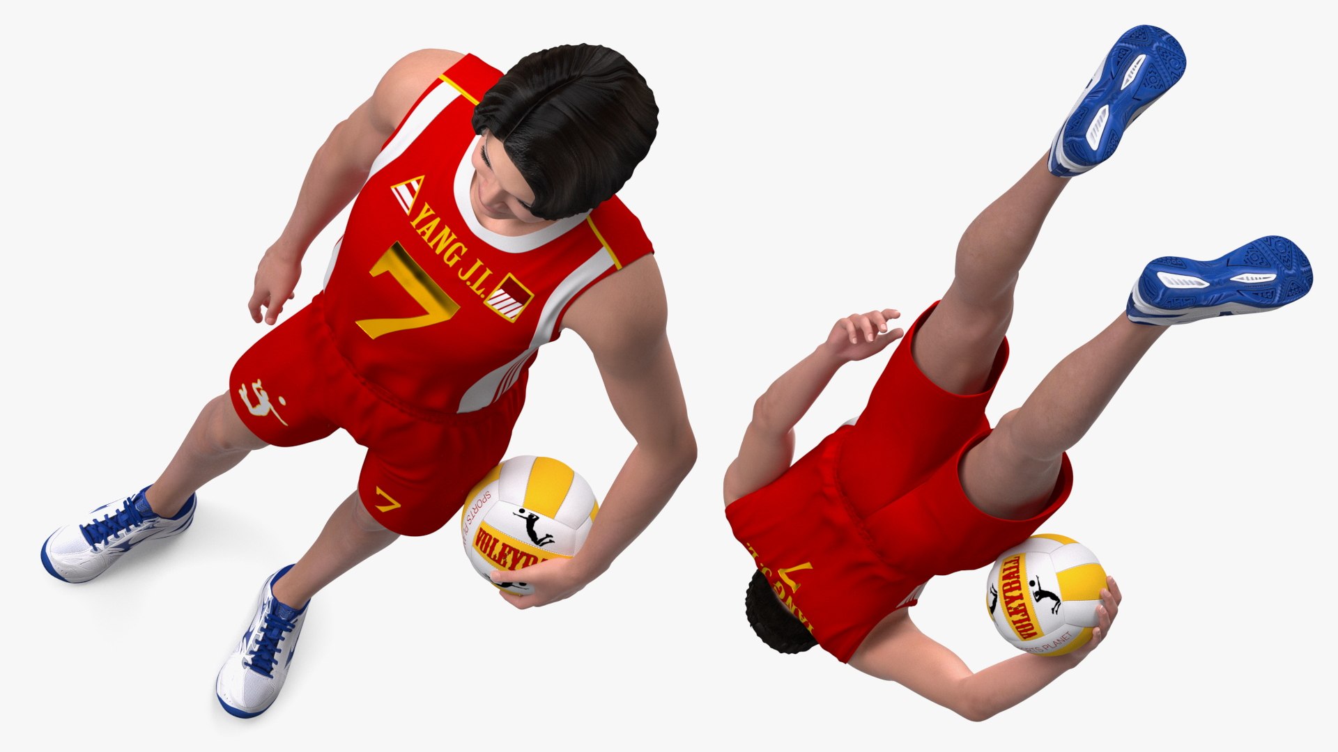 Chinese Volleyball Player 3D Model - TurboSquid 1865746