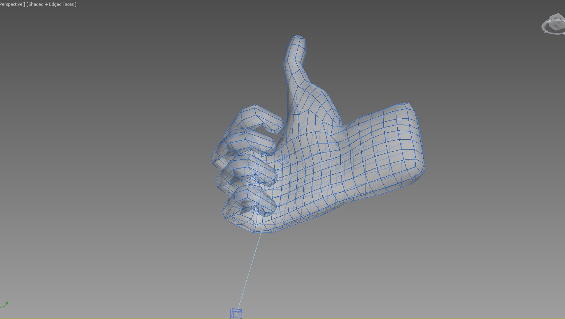 3d Model Hand Ice