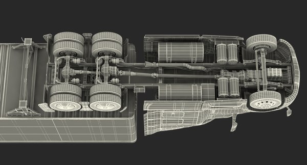 Heavy duty truck trailer 3D model - TurboSquid 1380931