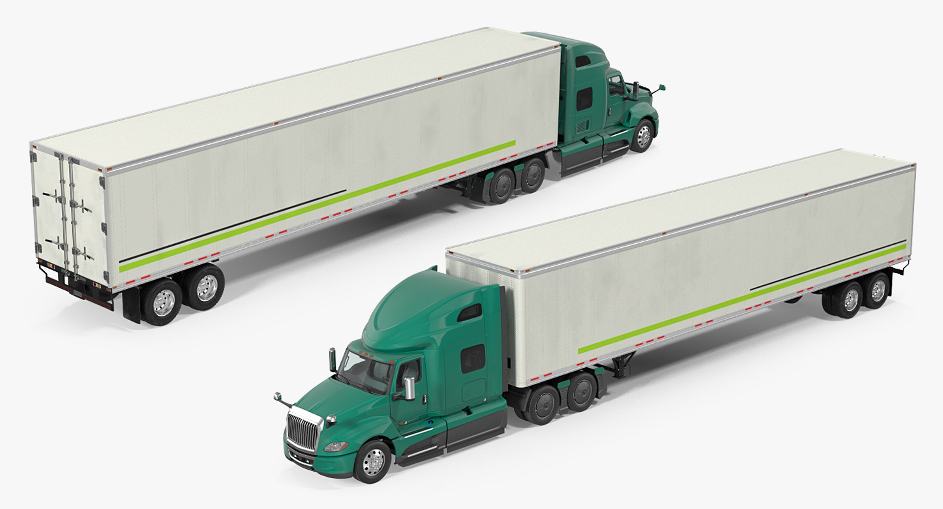 Heavy duty truck trailer 3D model - TurboSquid 1380931