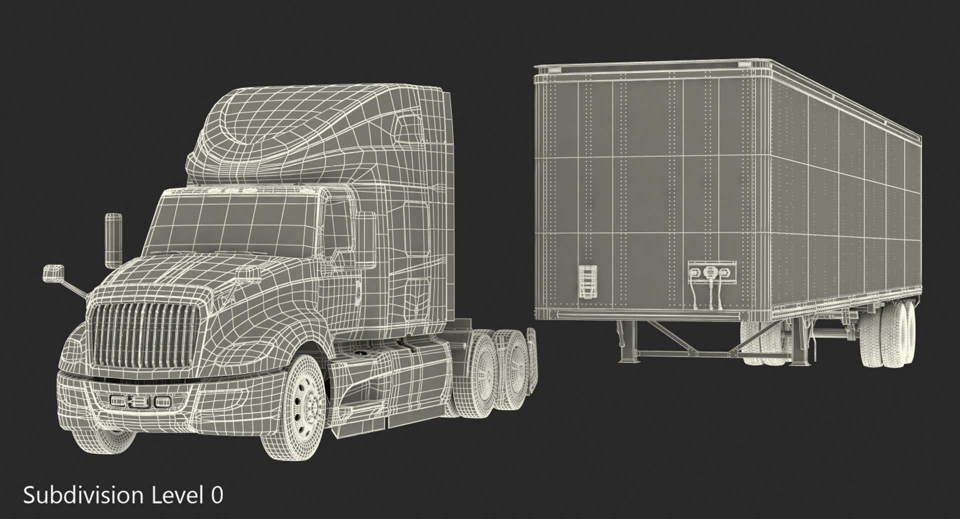 Heavy duty truck trailer 3D model - TurboSquid 1380931