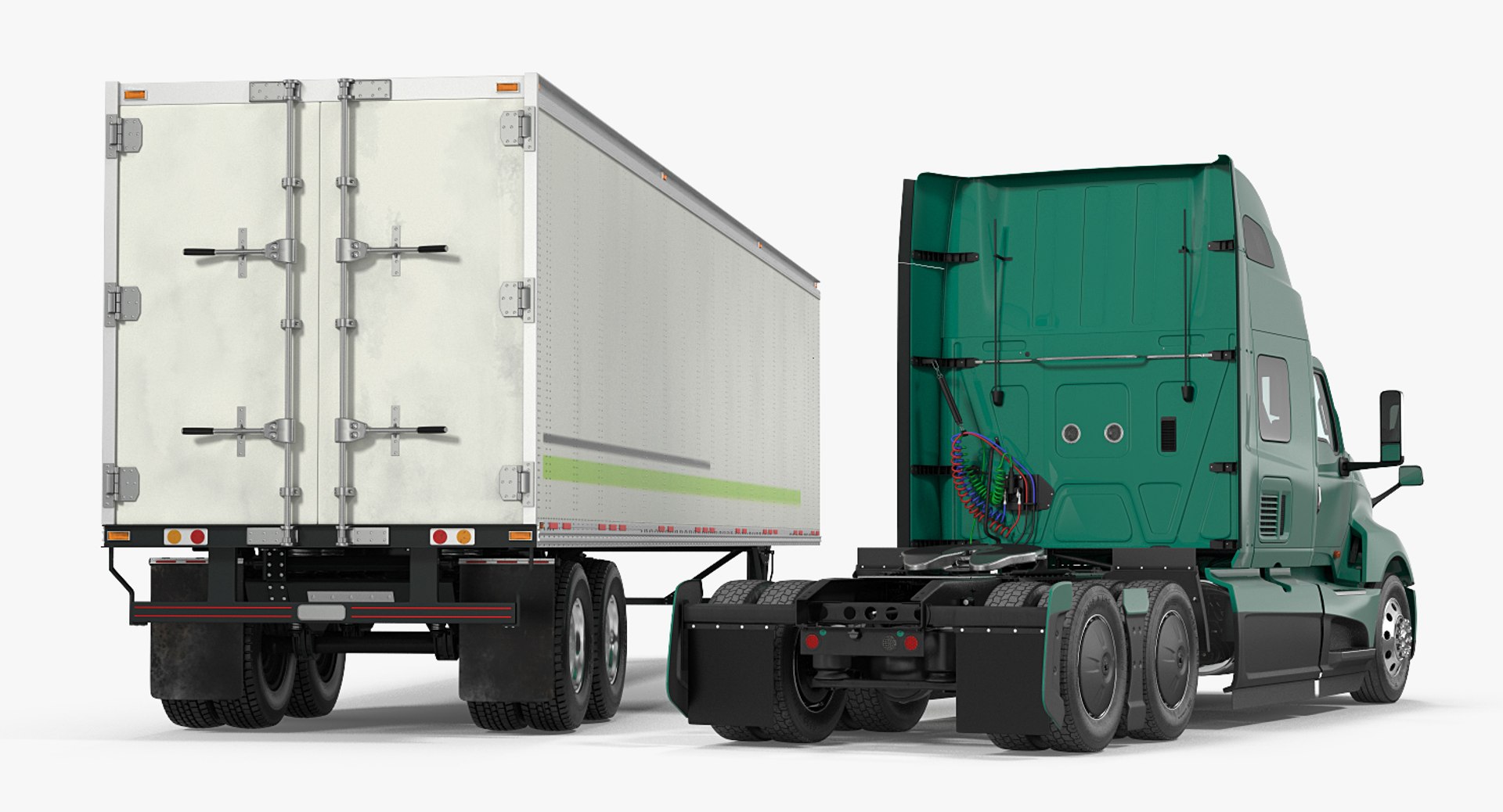 Heavy duty truck trailer 3D model - TurboSquid 1380931