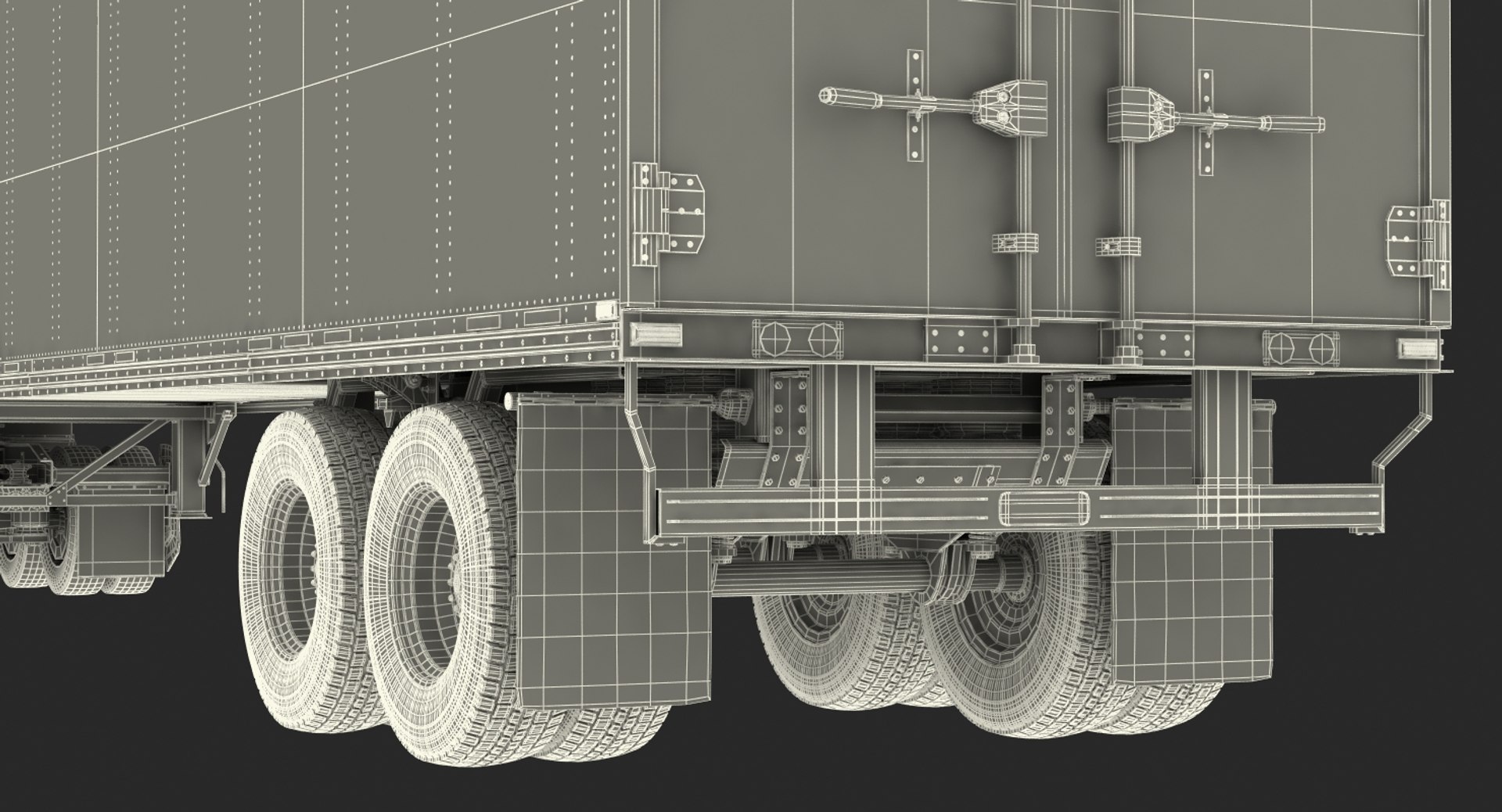 Heavy Duty Truck Trailer 3D Model - TurboSquid 1380931