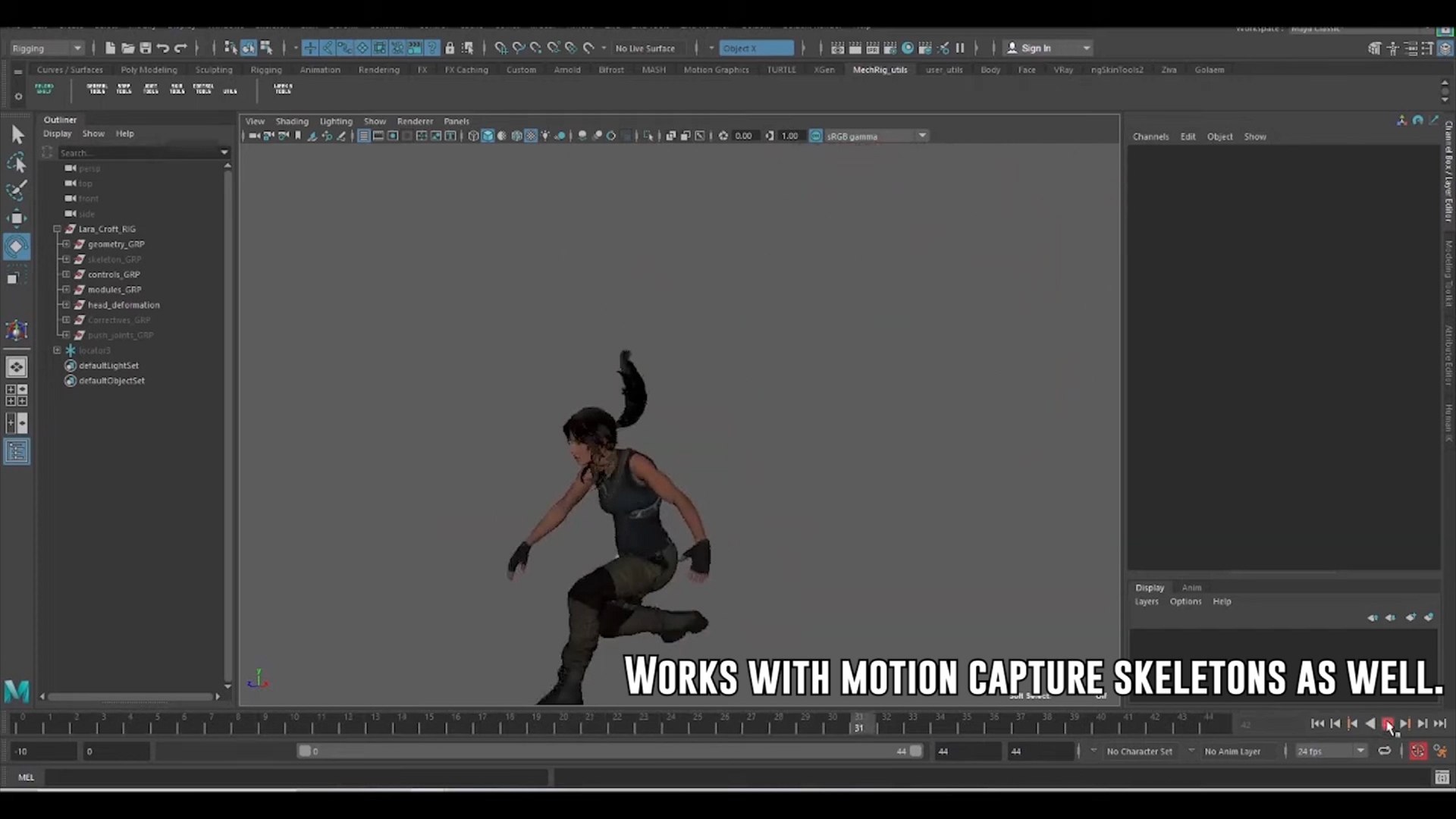 Lara Croft Tactical Animation Rig 3D Model - TurboSquid 2188297