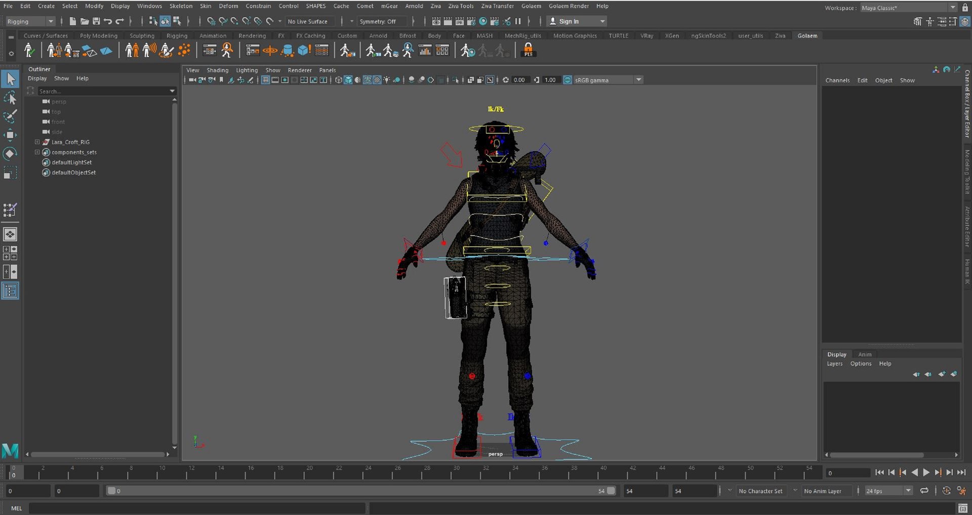 Lara Croft Tactical Animation Rig 3D Model - TurboSquid 2188297