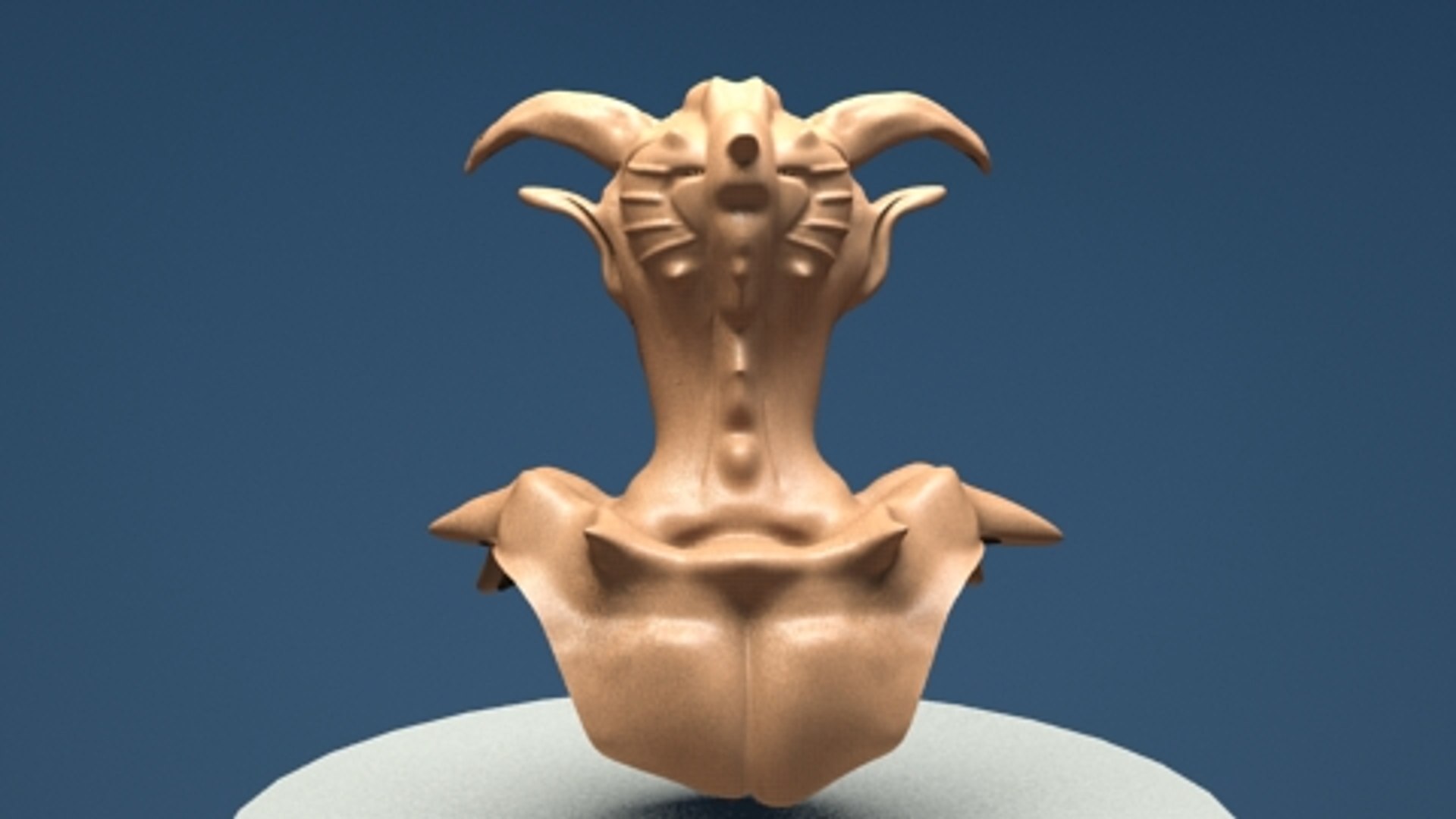 3d Model Demon Bust