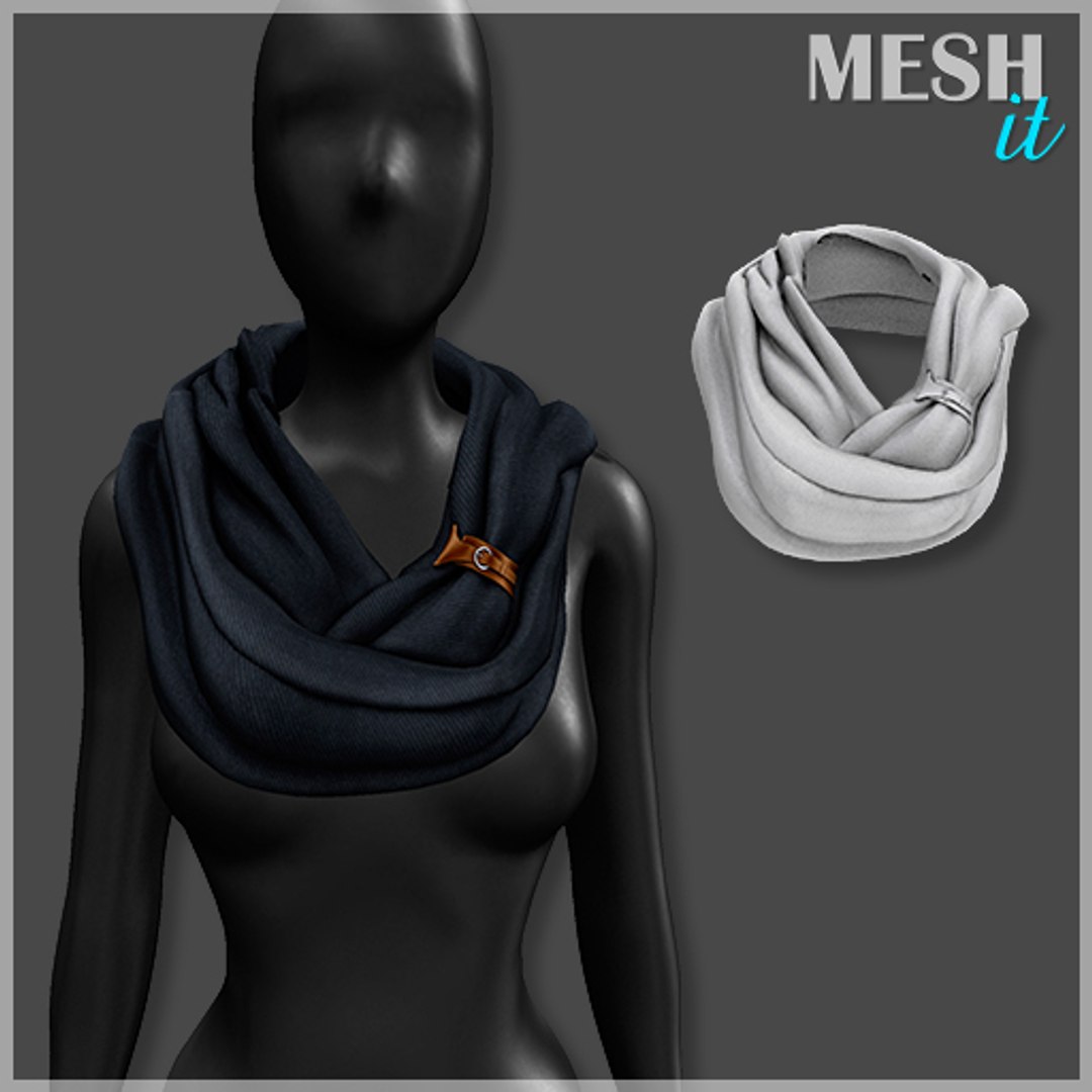 scarf 3d model