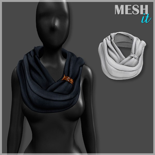 scarf 3d model