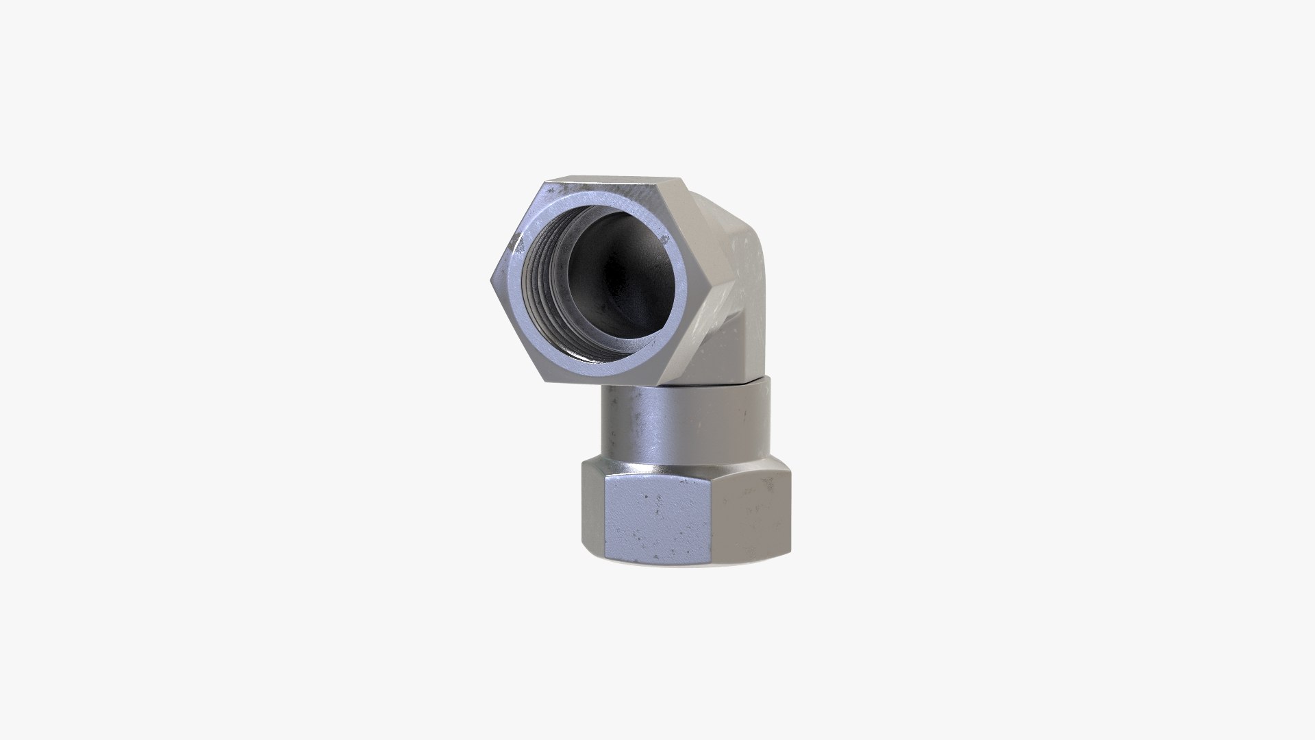 3D Gas Connection Elbow Female Model - TurboSquid 1501314