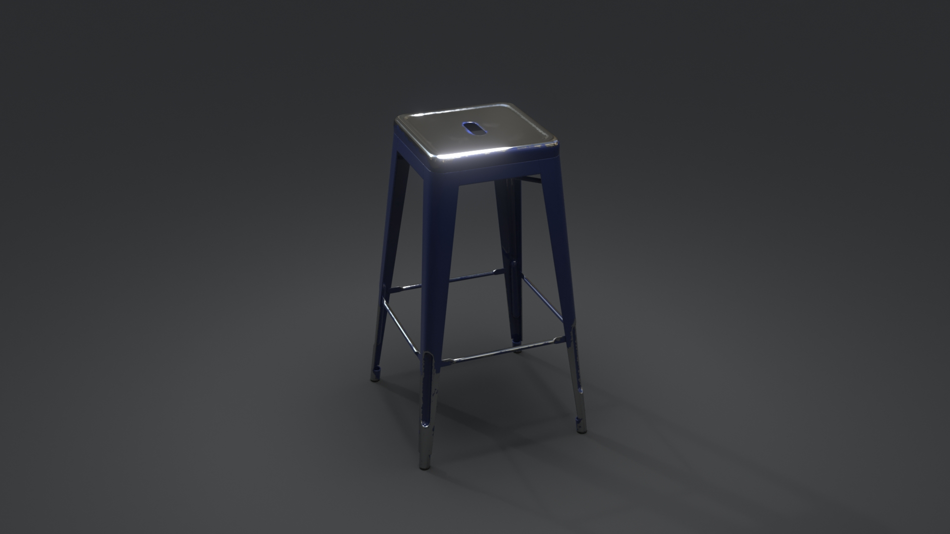 Tolix Stool 3D Model - TurboSquid 1506586