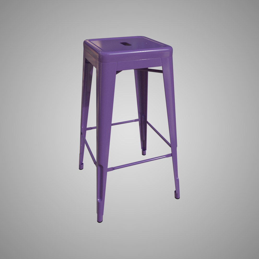 Tolix Stool 3D Model - TurboSquid 1506586