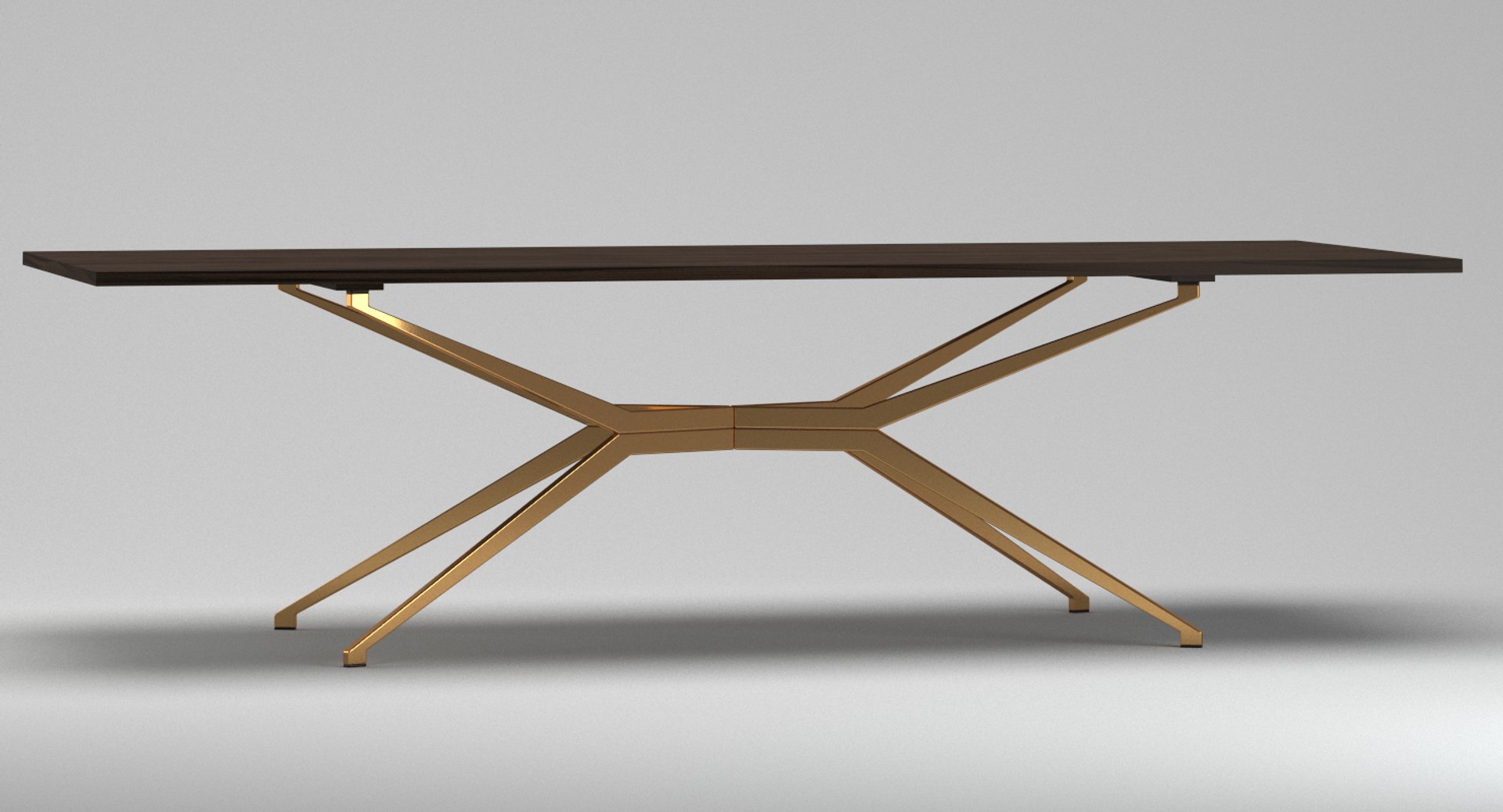 Maslow Spider Rectangular Dining Table 3D Model - TurboSquid 1501141