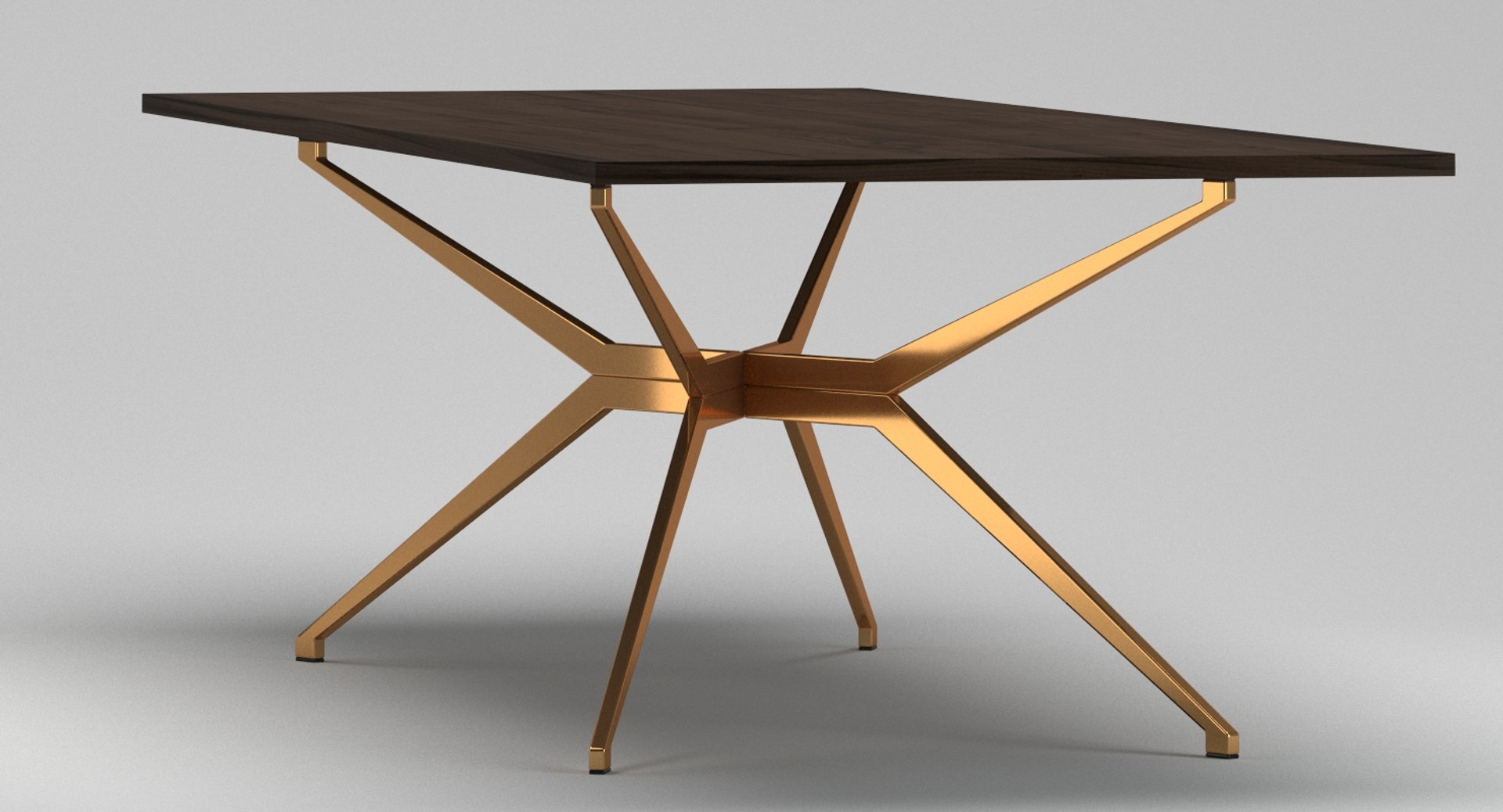Maslow Spider Rectangular Dining Table 3D Model - TurboSquid 1501141