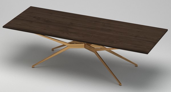 Maslow spider rectangular dining table 3D model - TurboSquid 1501141