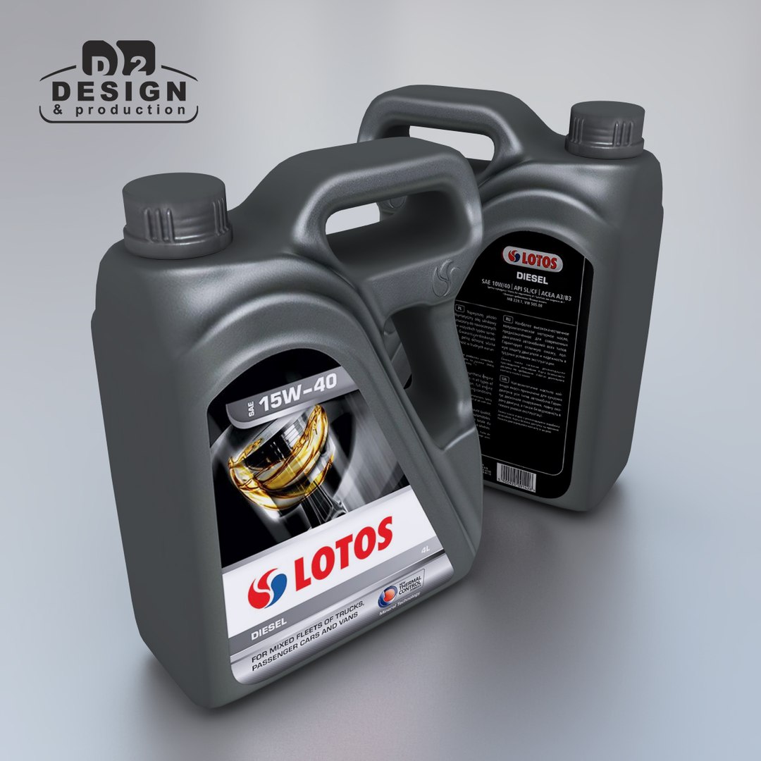 Motor Oil 4l Container 3d Model